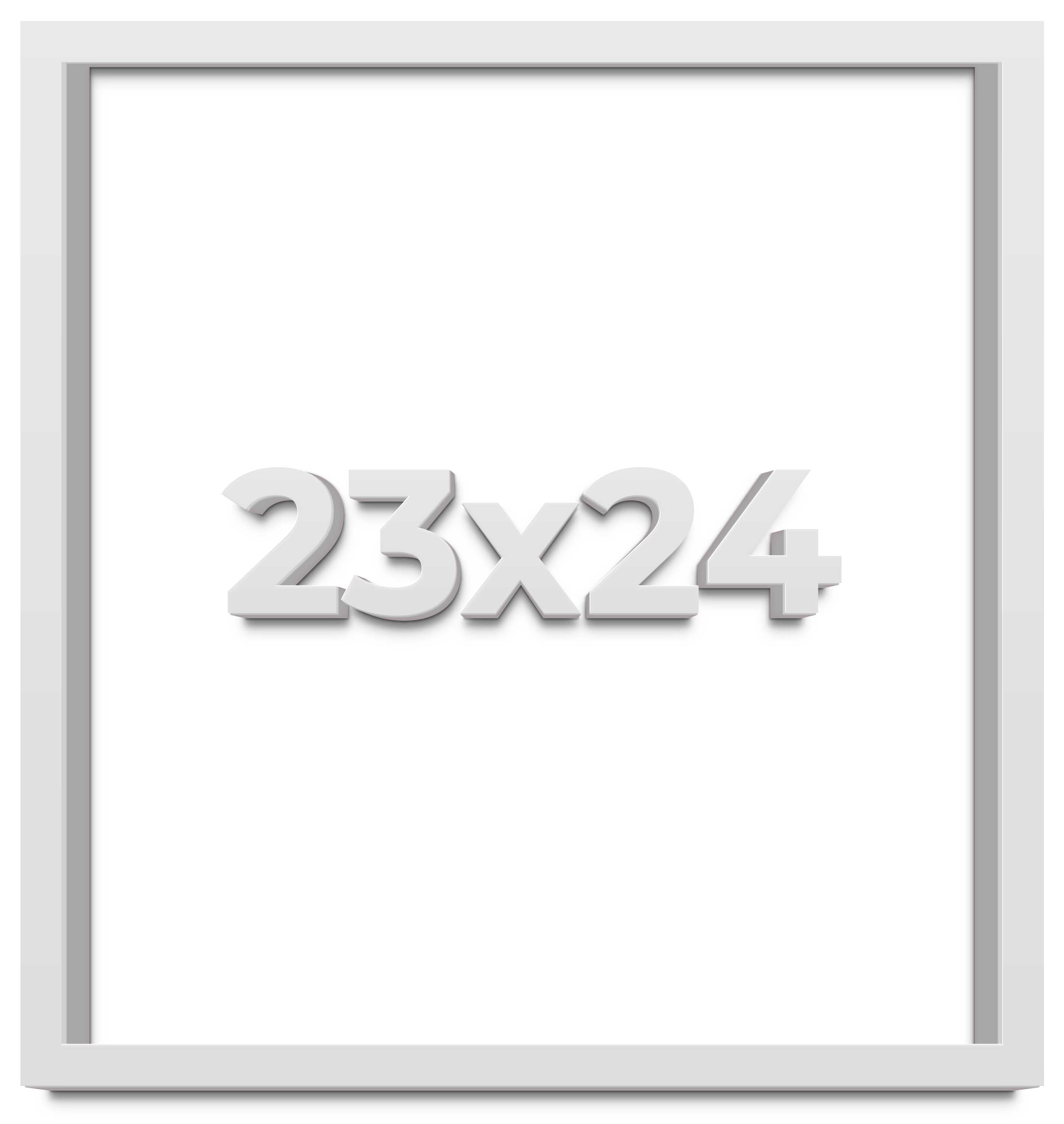 23x24 Shadow Box High Gloss White Display Frame | 1.625 Inches Deep | 1 ...