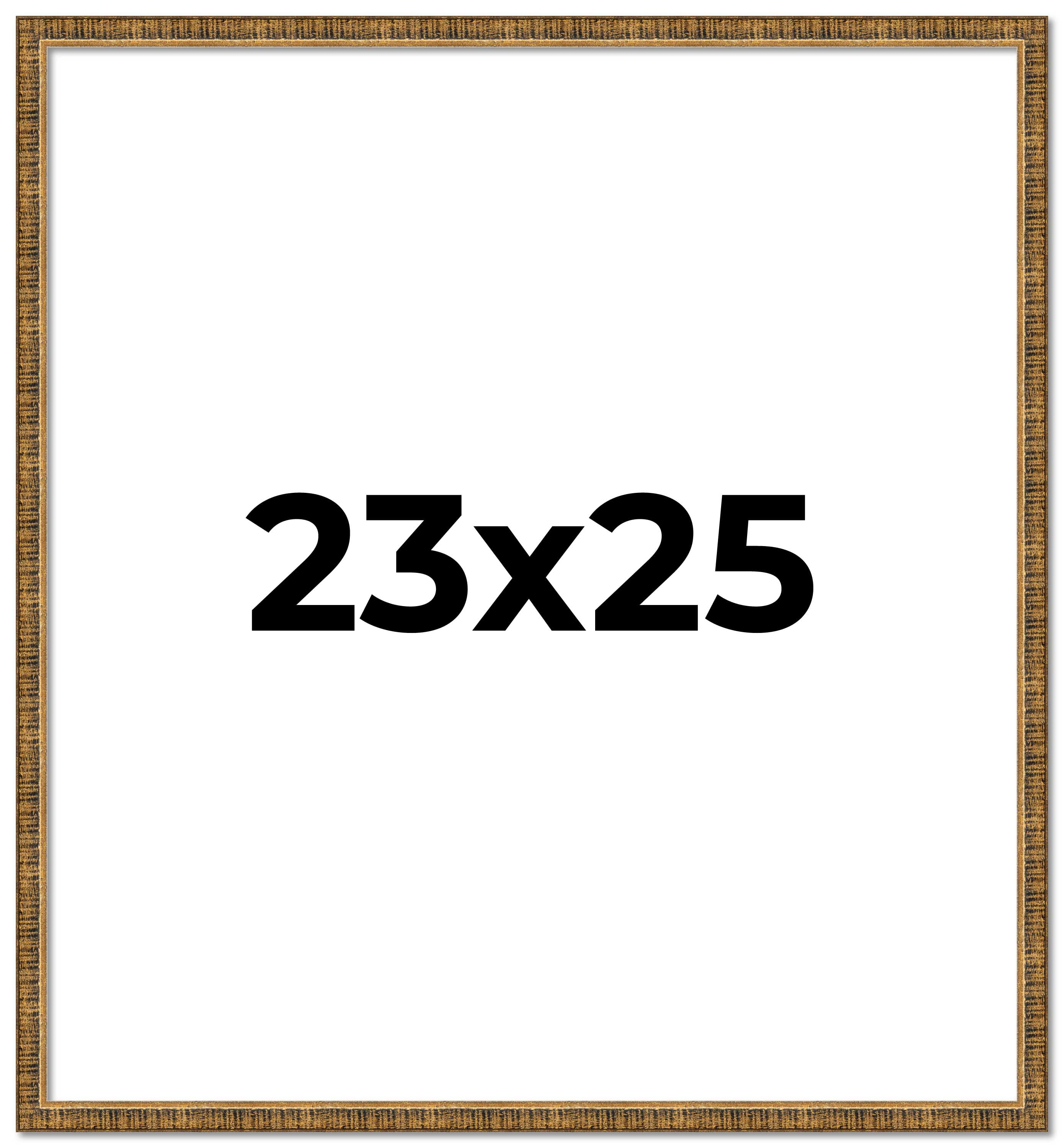 23x25 Frame Gold Kingsley Distressed Solid Wood Picture Frame Width 0.75 Inches | Interior Frame ...