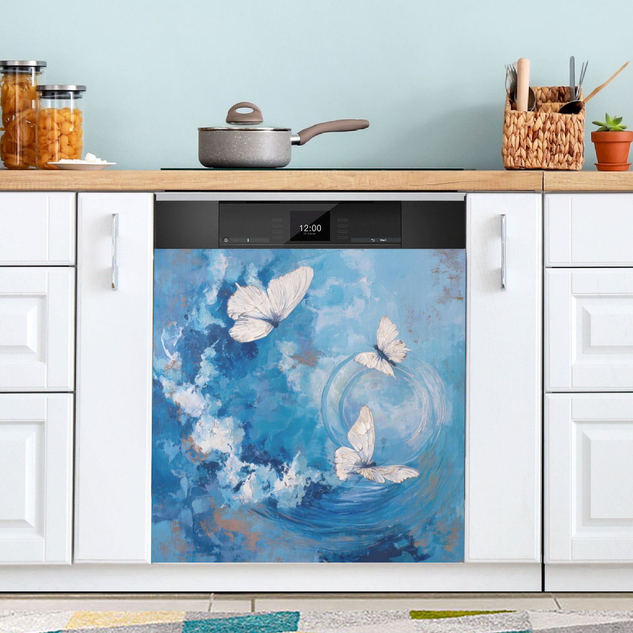 23x26 Inch Magnetic Appliance Cover Dishwasher Sticker Home Decorative ...