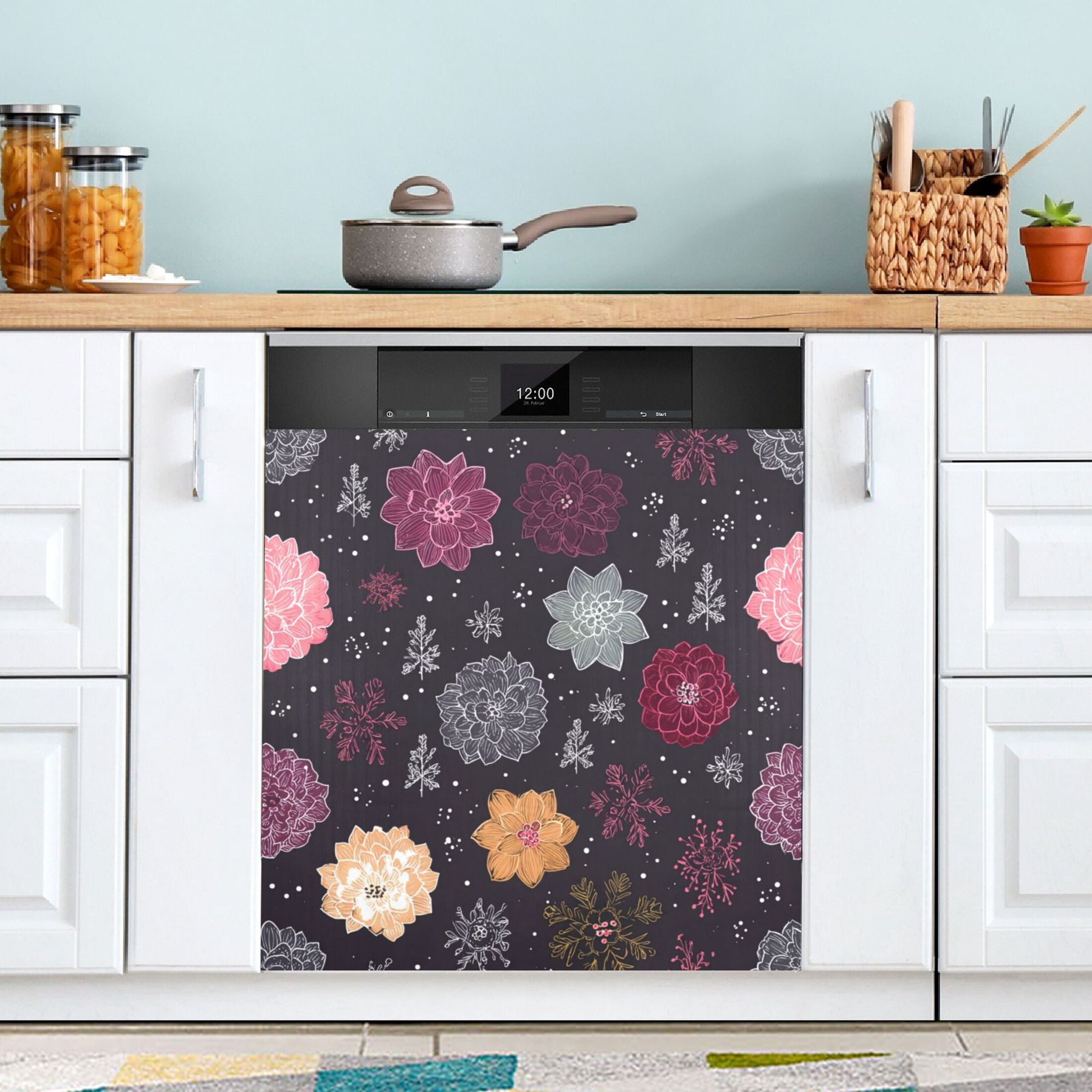23x26 Inch Magnetic Appliance Cover Dishwasher Sticker Home Decorative ...