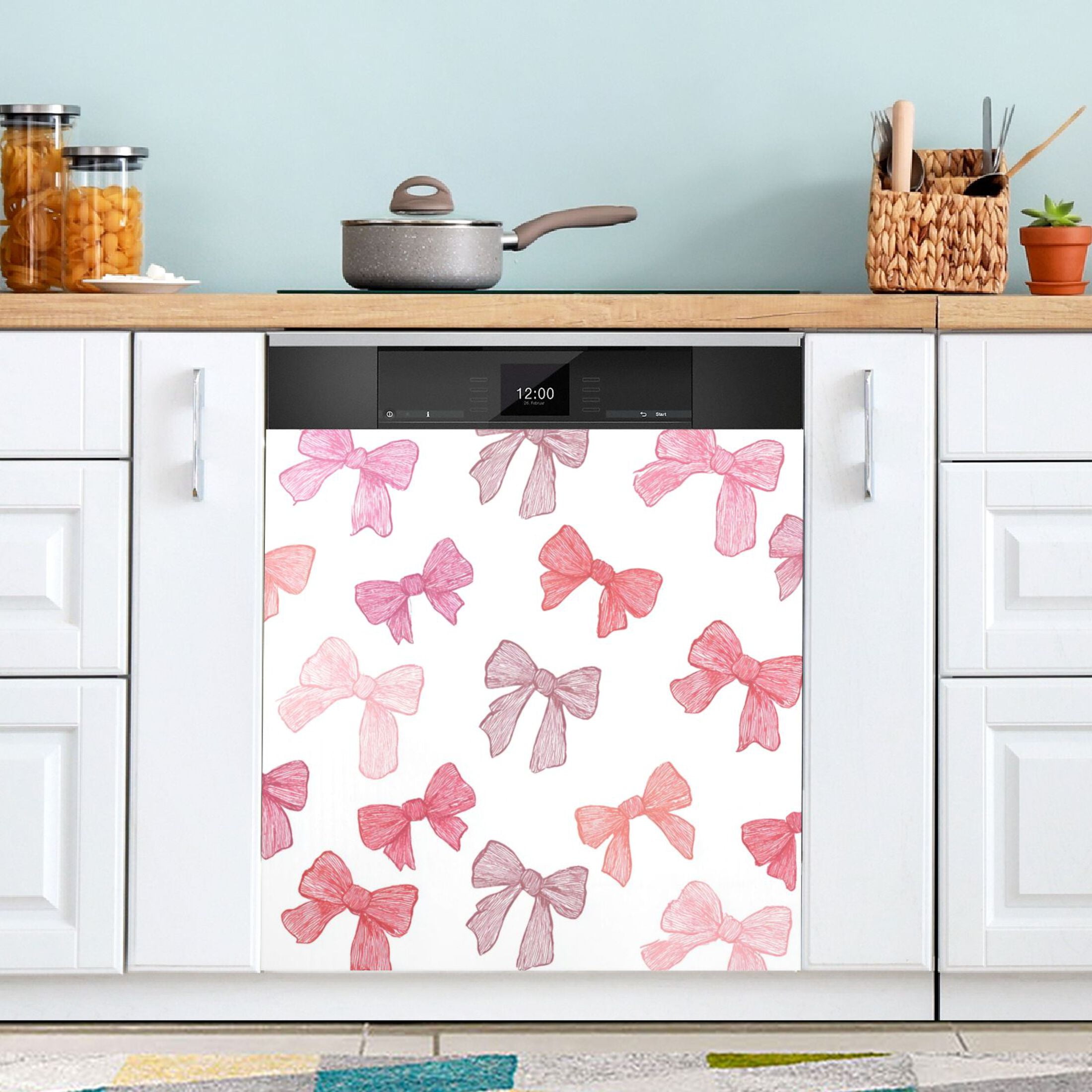 23x26 Inch Magnetic Appliance Cover Dishwasher Sticker Home Decorative Art Kitchen Panel Decal ...