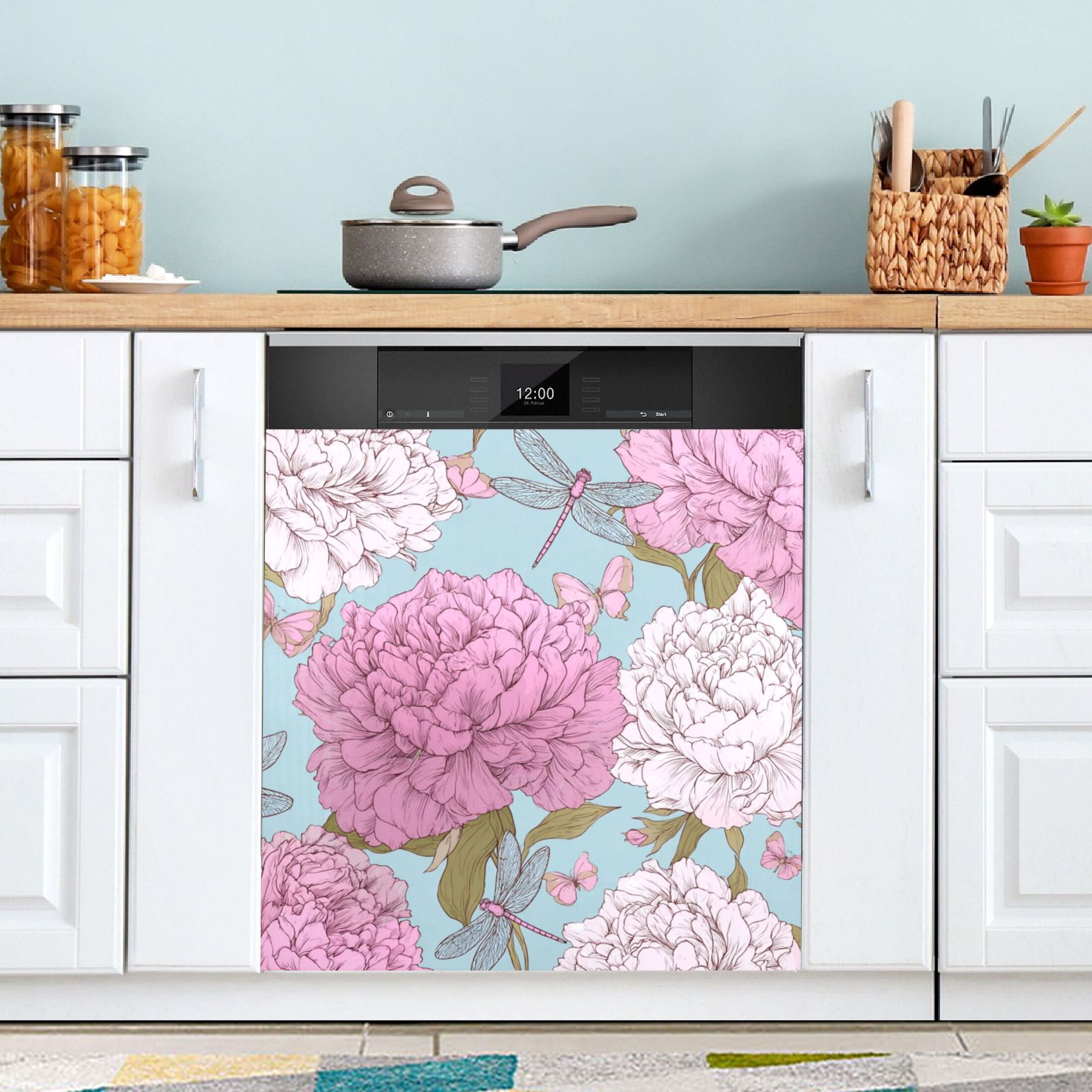 23x26 Inch Magnetic Appliance Cover Dishwasher Sticker Home Decorative ...
