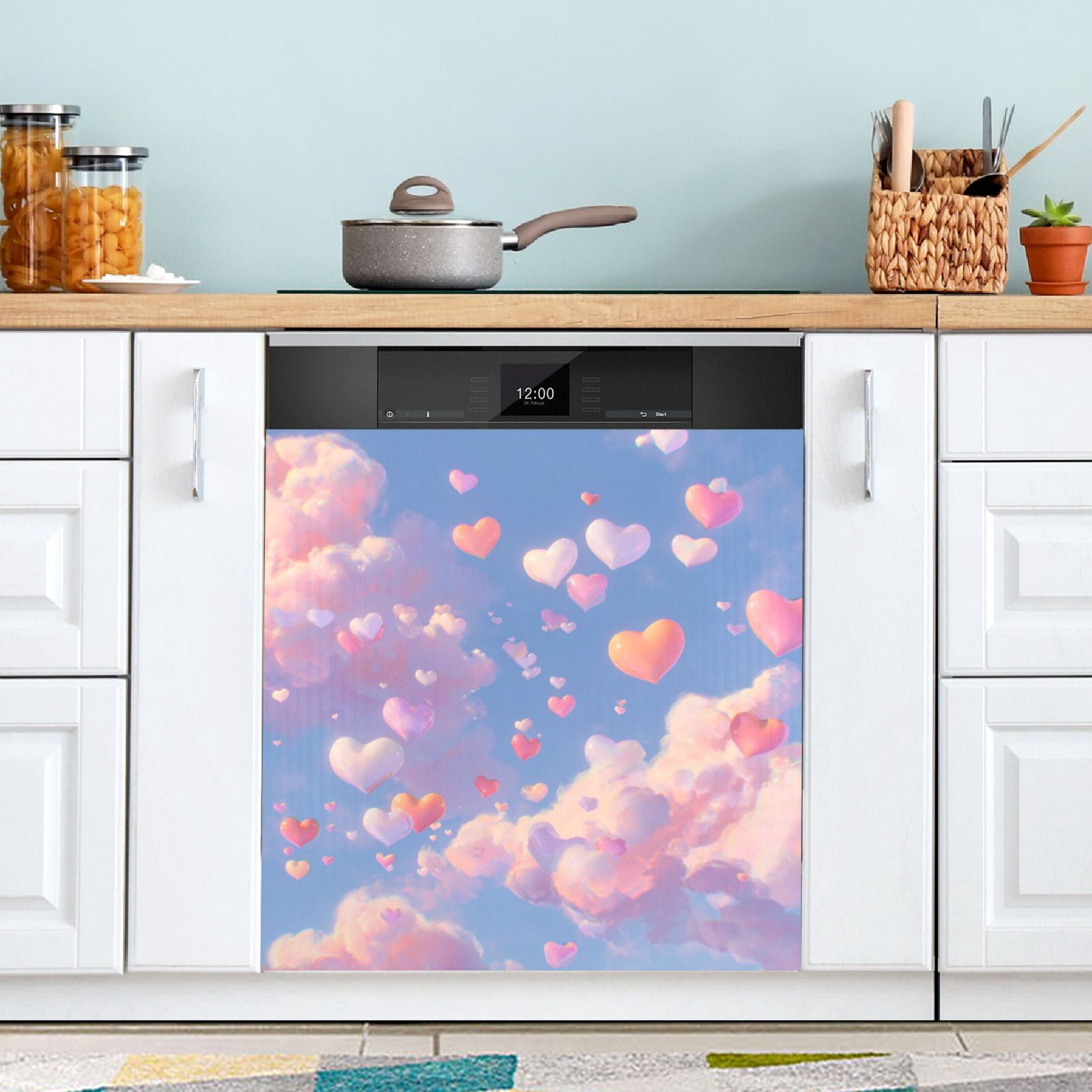 23x26 Inch Magnetic Appliance Cover Dishwasher Sticker Home Decorative ...