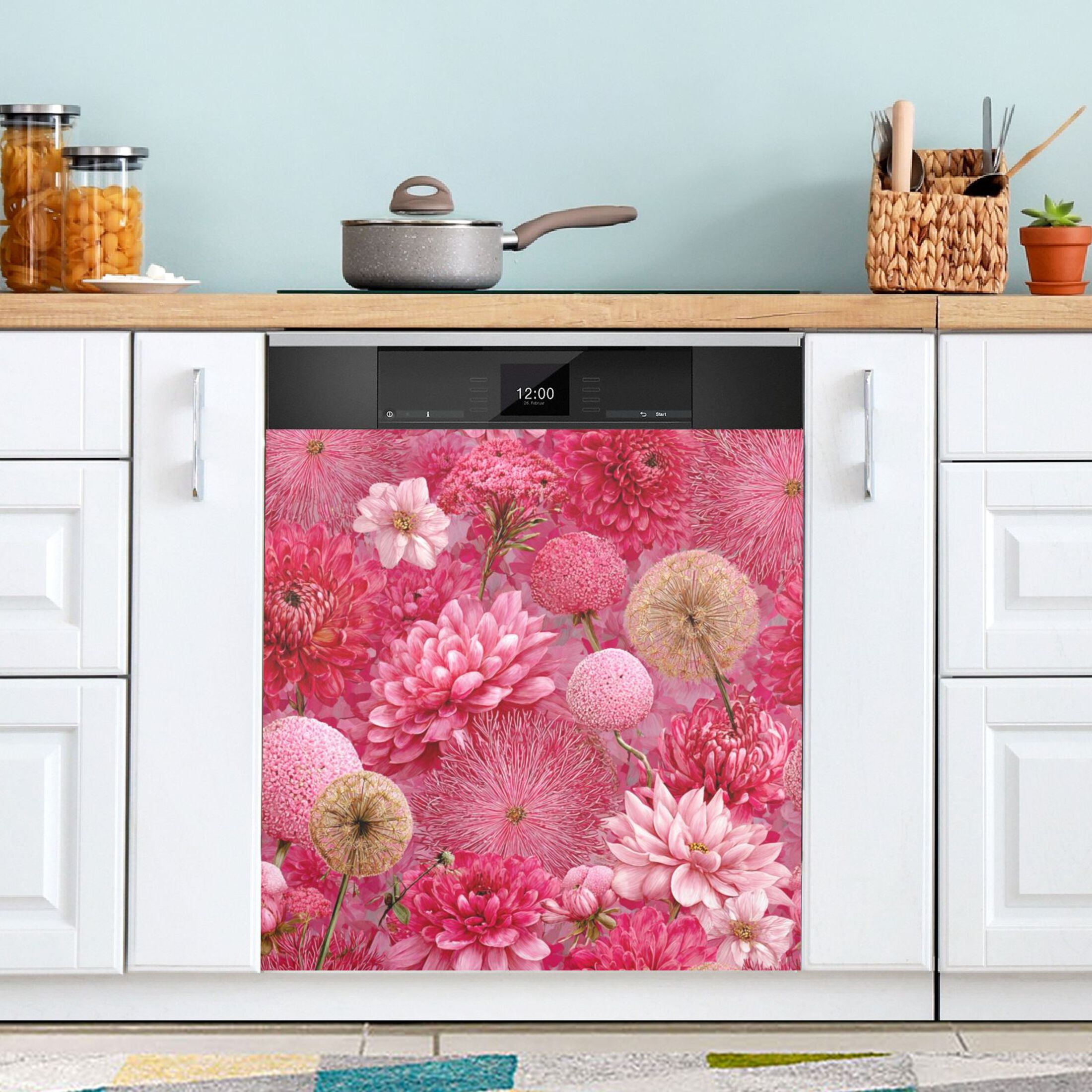 23x26 Inch Magnetic Appliance Cover Dishwasher Sticker Home Decorative ...