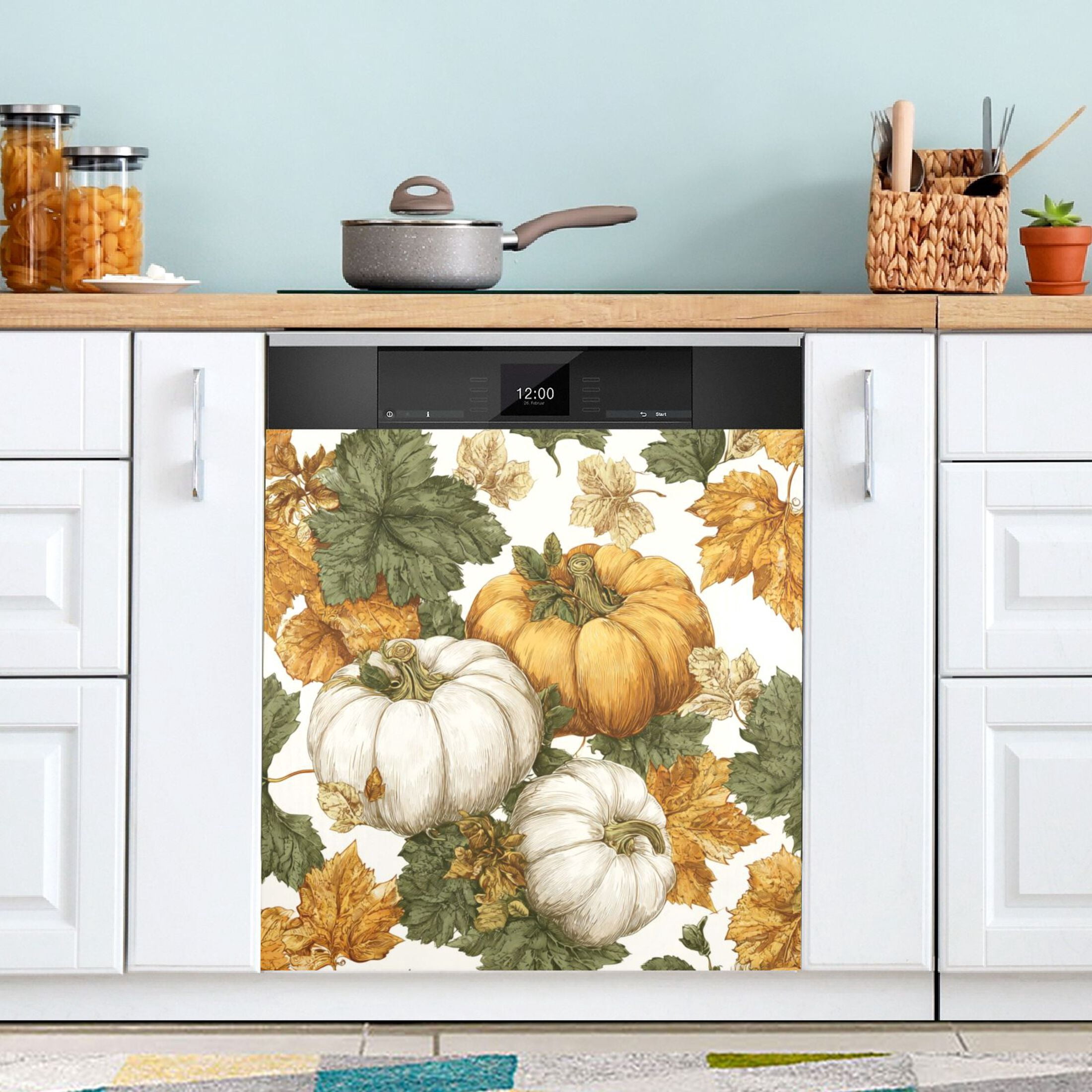 23x26 Inch Magnetic Appliance Cover Dishwasher Sticker Home Decorative ...