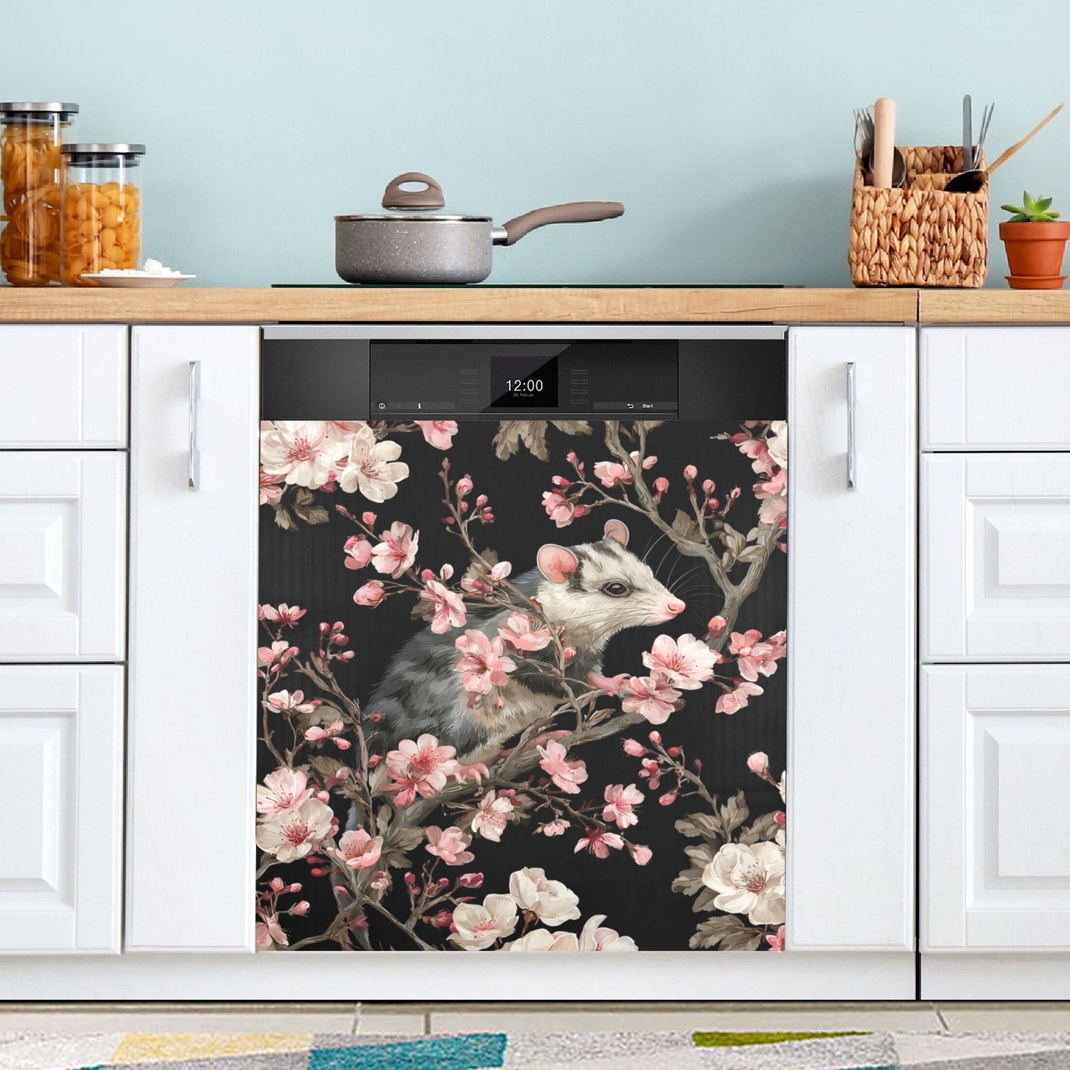 23x26 Inch Magnetic Appliance Cover Dishwasher Sticker Home Decorative ...
