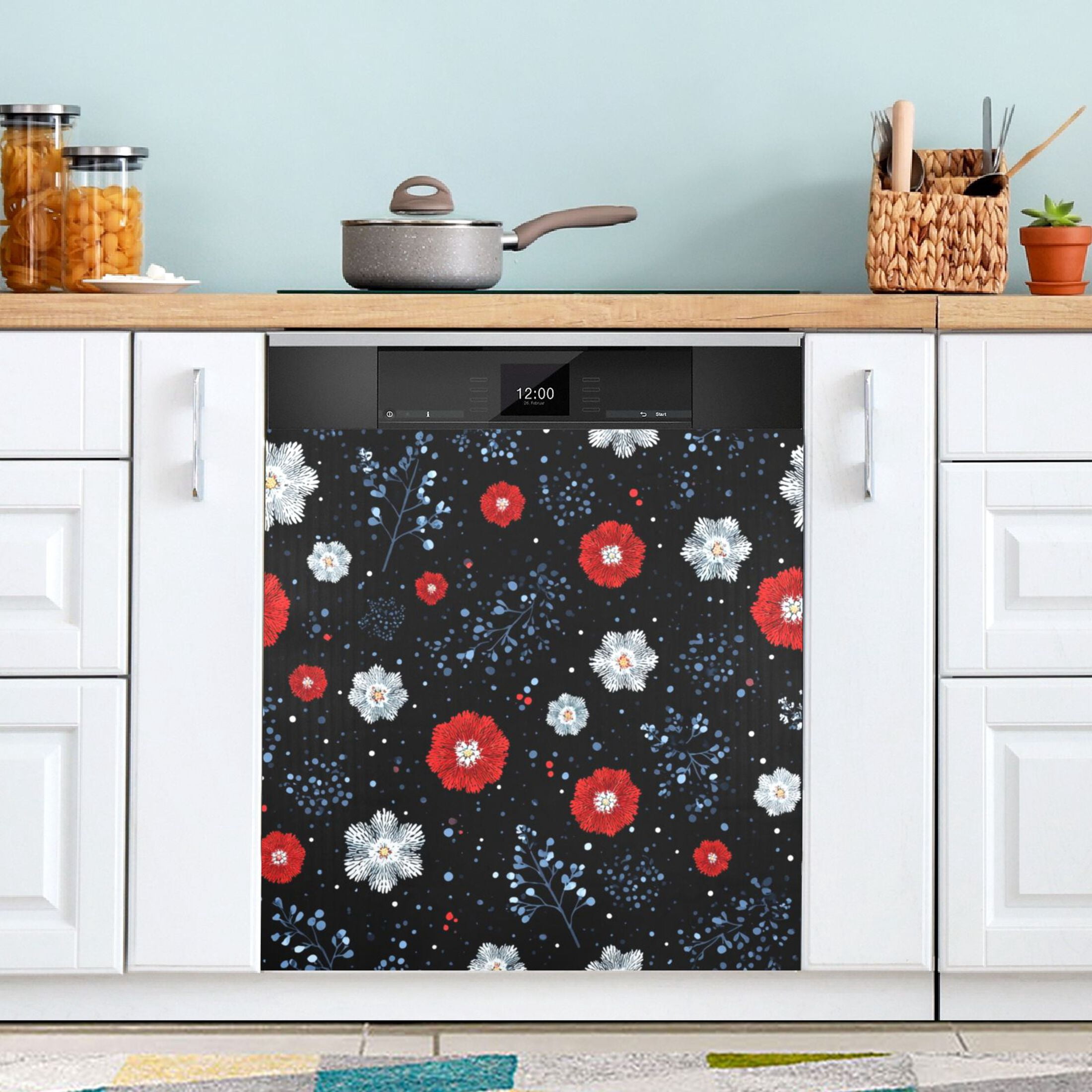 23x26 Inch Magnetic Appliance Cover Dishwasher Sticker Home Decorative ...