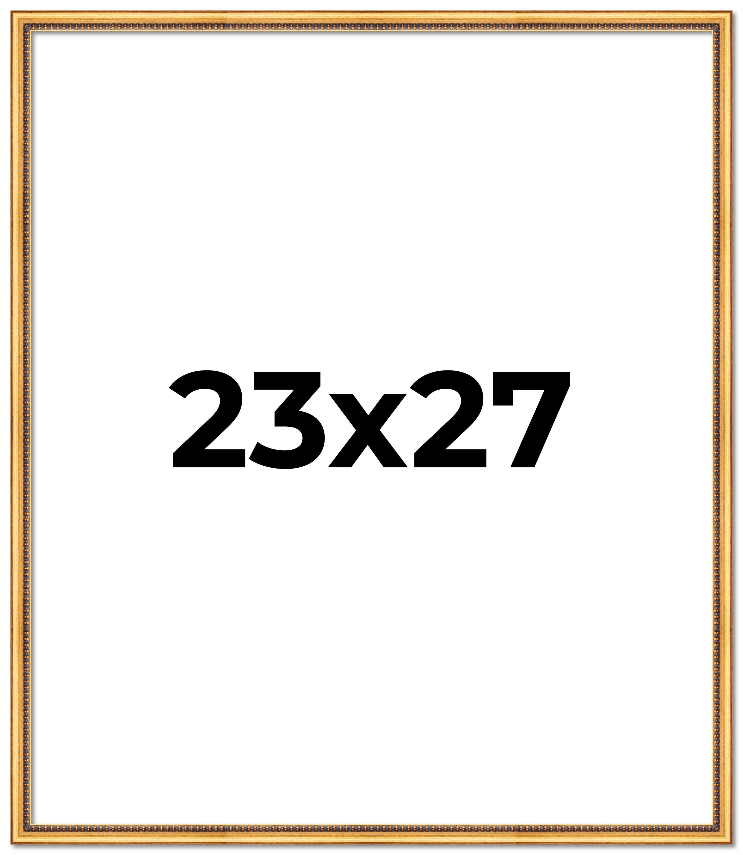 23x27 Frame Beaded Gold Solid Wood Picture Frame | 0.75 Inches Moulding ...