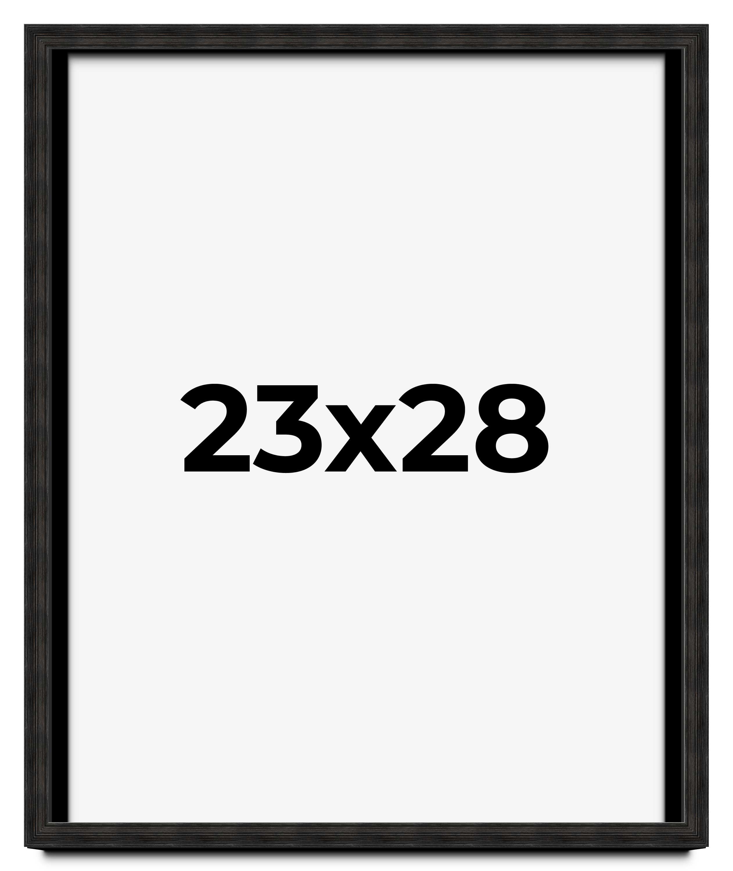 23x28 Shadow Box Black Rustic Barnwood Display Frame | 1.125 Inch Deep | 0.875 Inch Moulding ...