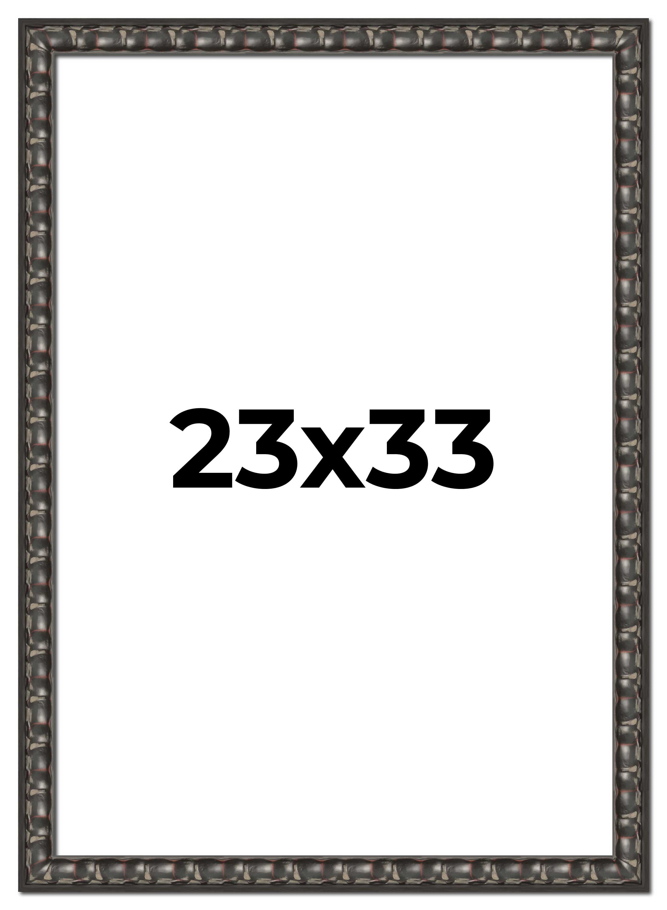 23x33 Frame Black-Brown Medieval Solid Wood Picture Frame | 1.5 Inch ...