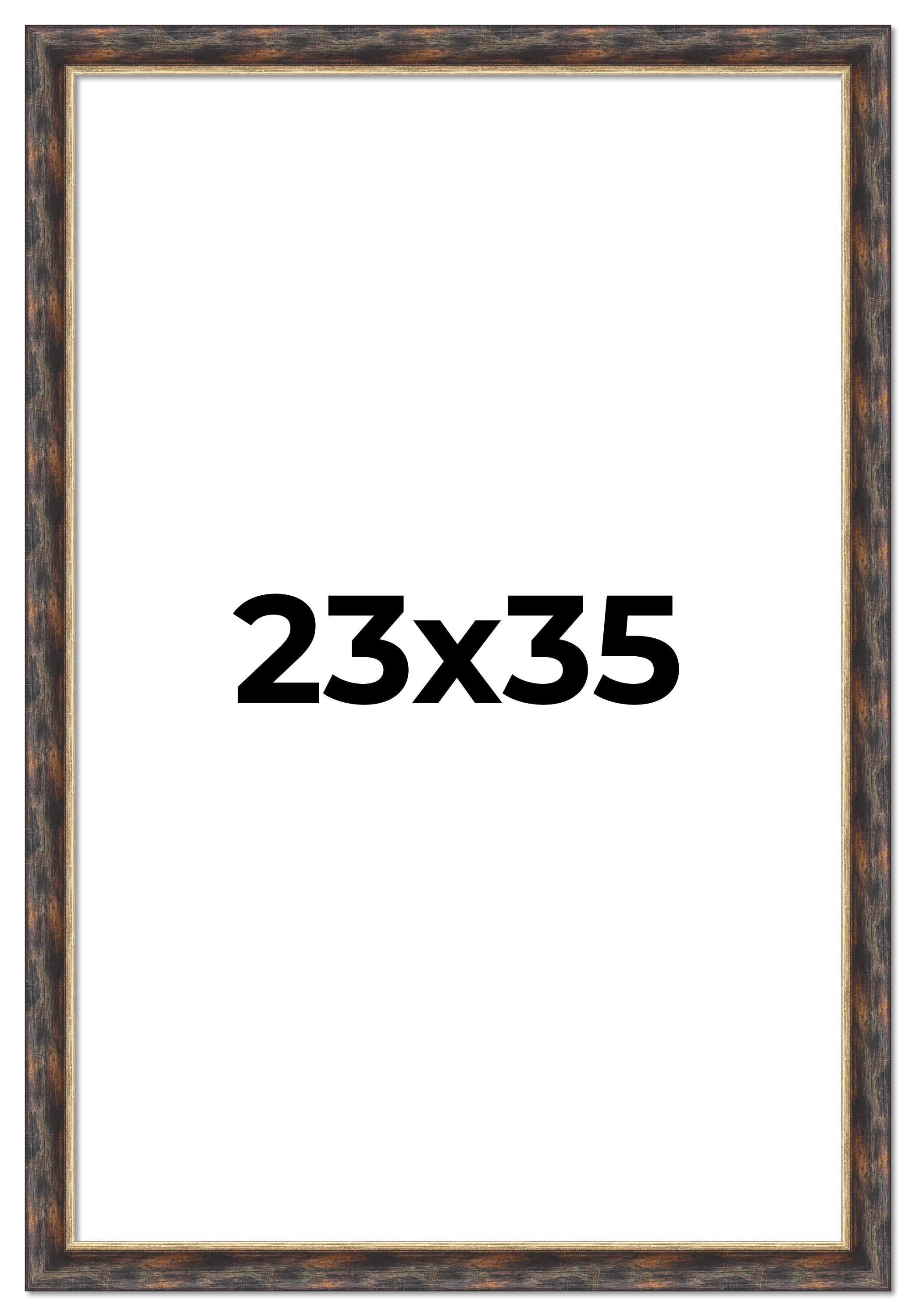23x35 Frame Gold Real Wood Picture Frame Width 1.5 inches | Interior ...