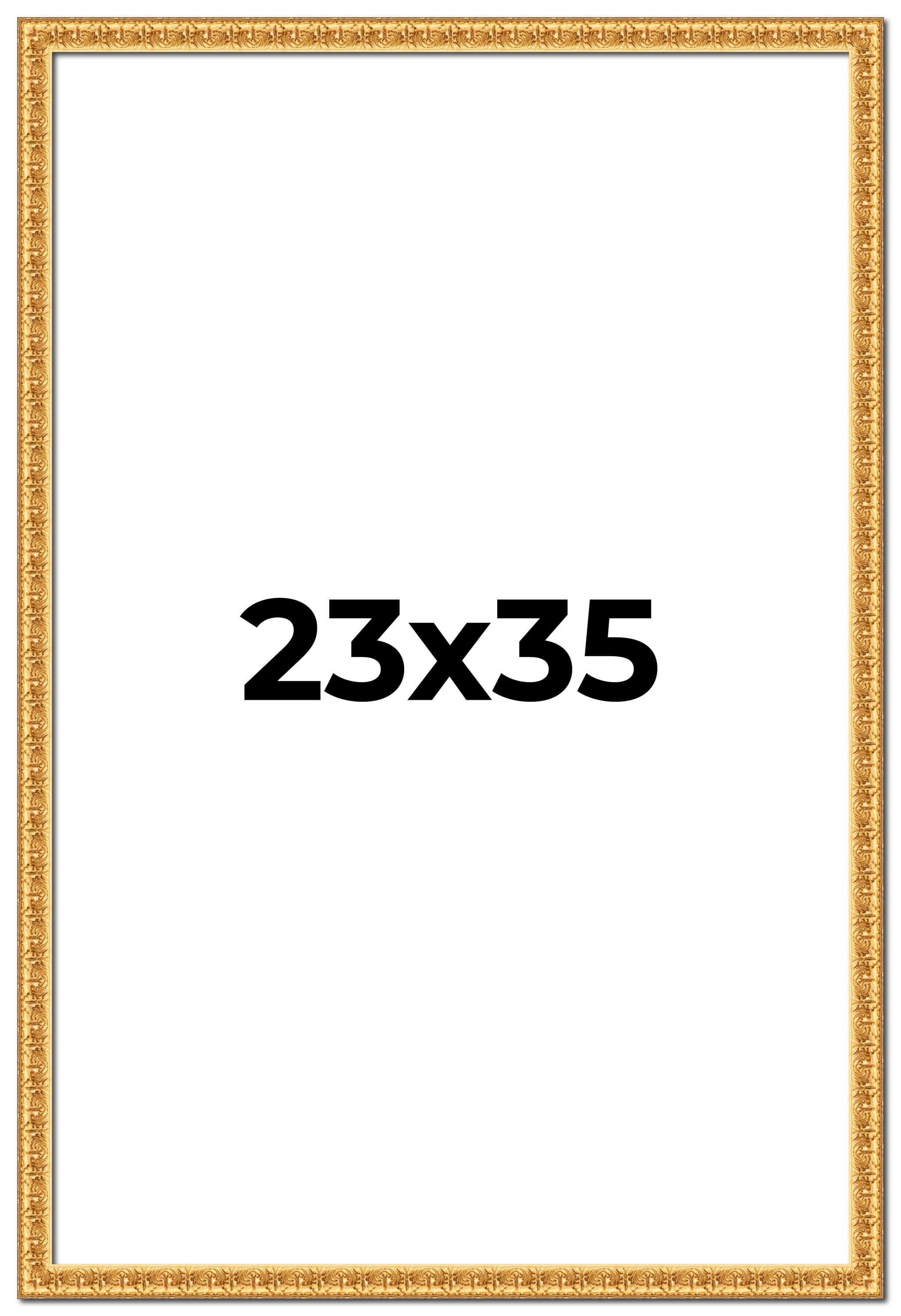 23x35 Frame Gold Real Wood Picture Frame Width 1 inches | Interior ...