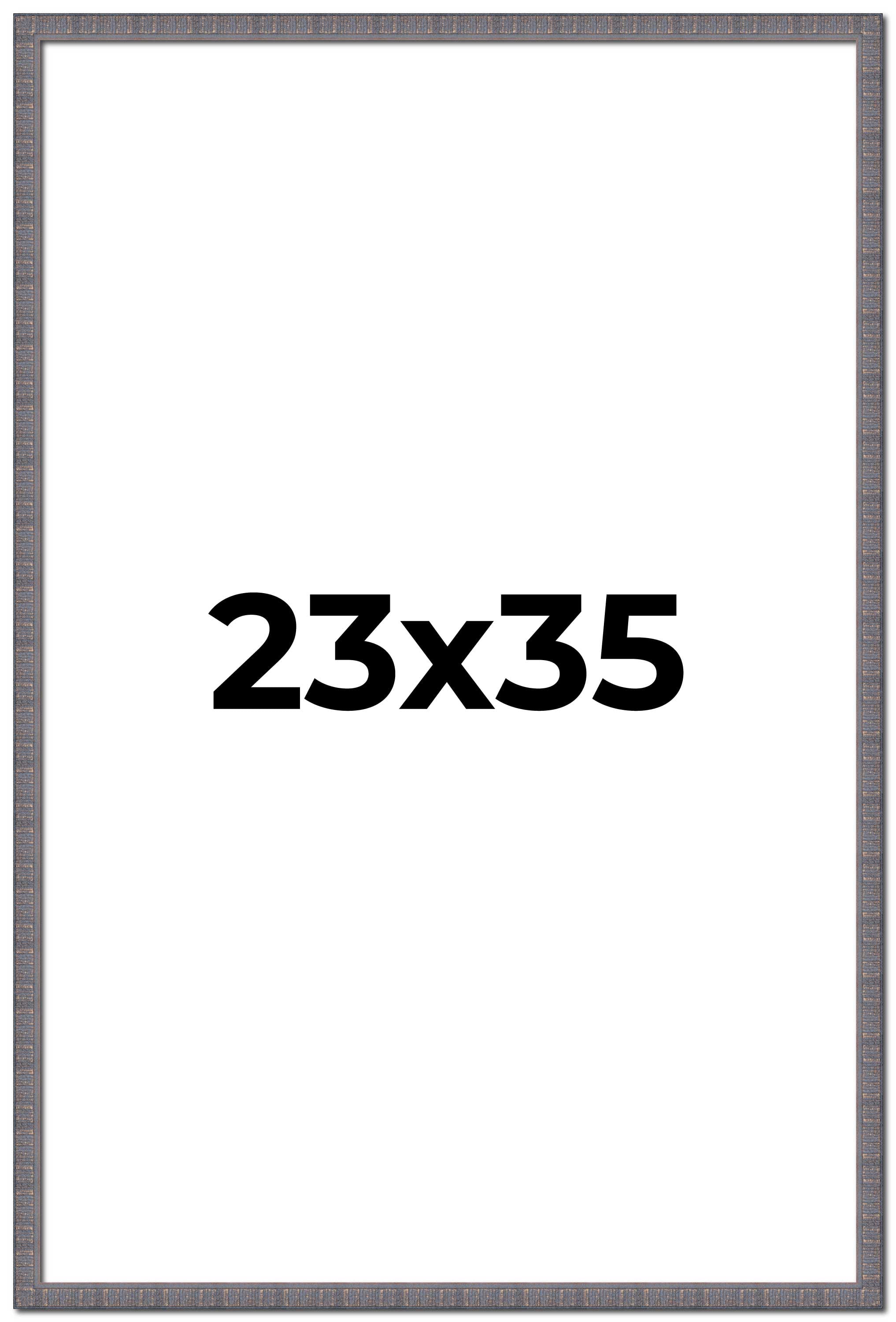 23x35 Frame Slate Blue Distressed Rustic Solid Wood Picture Frame | 0. ...