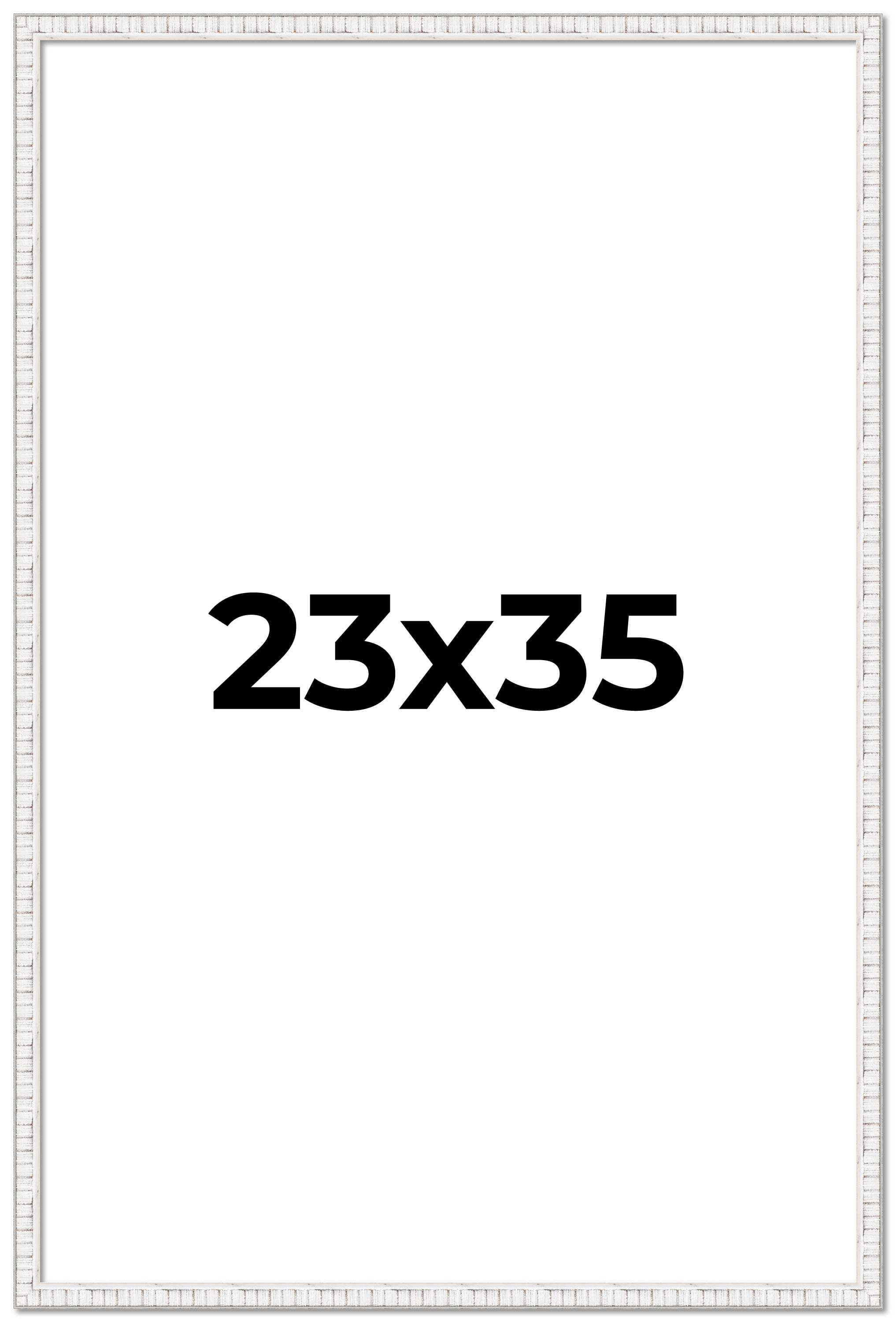 23x35 Frame White Real Wood Picture Frame Width 0.75 inches | Interior ...
