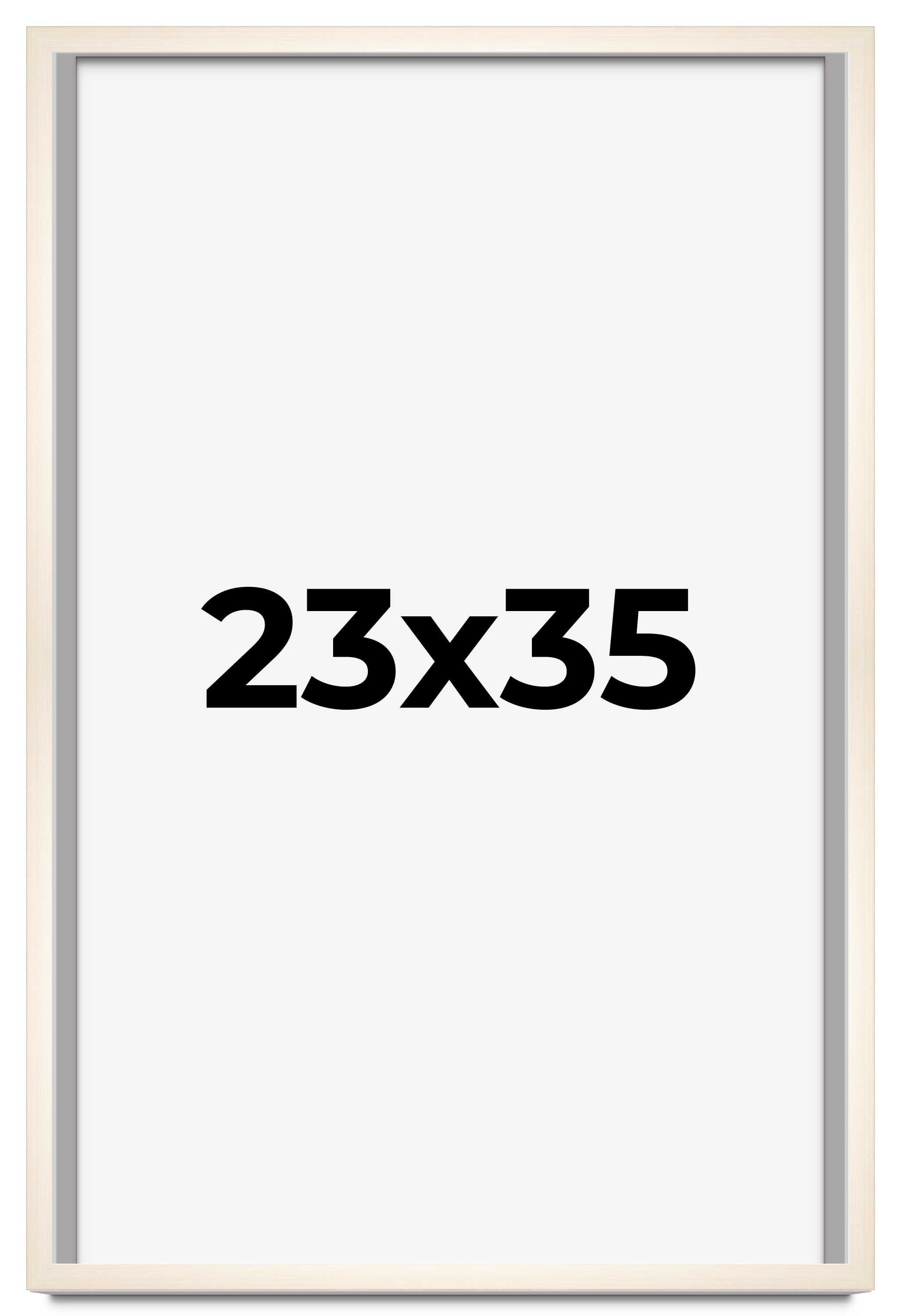 23x35 Frame White Wheat Solid Wood Picture Frame | Moulding Width 0.75 ...