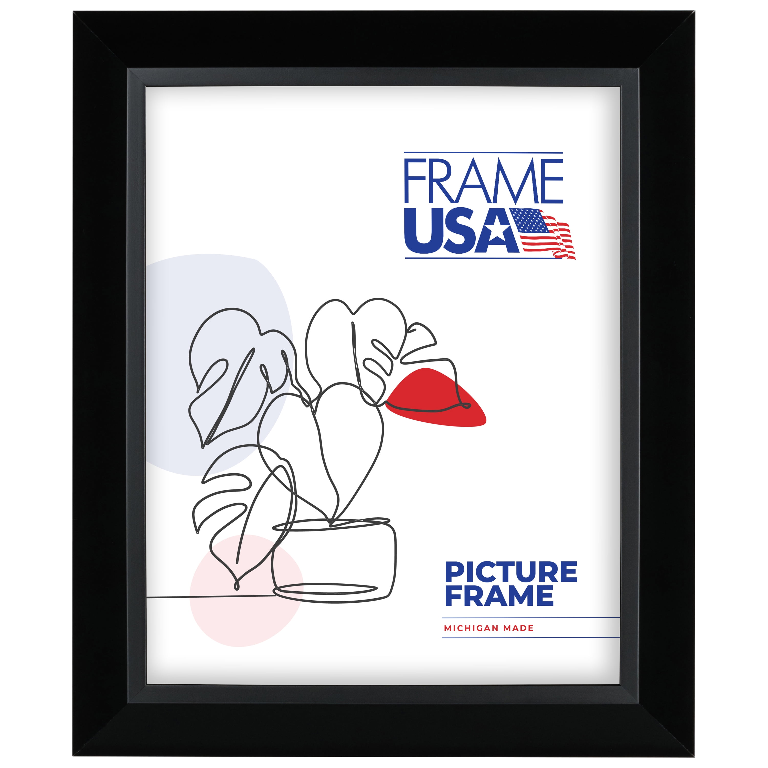 23x35 Picture Frame – Black Budget Saver Style N226-10, 1.25 Inch ...