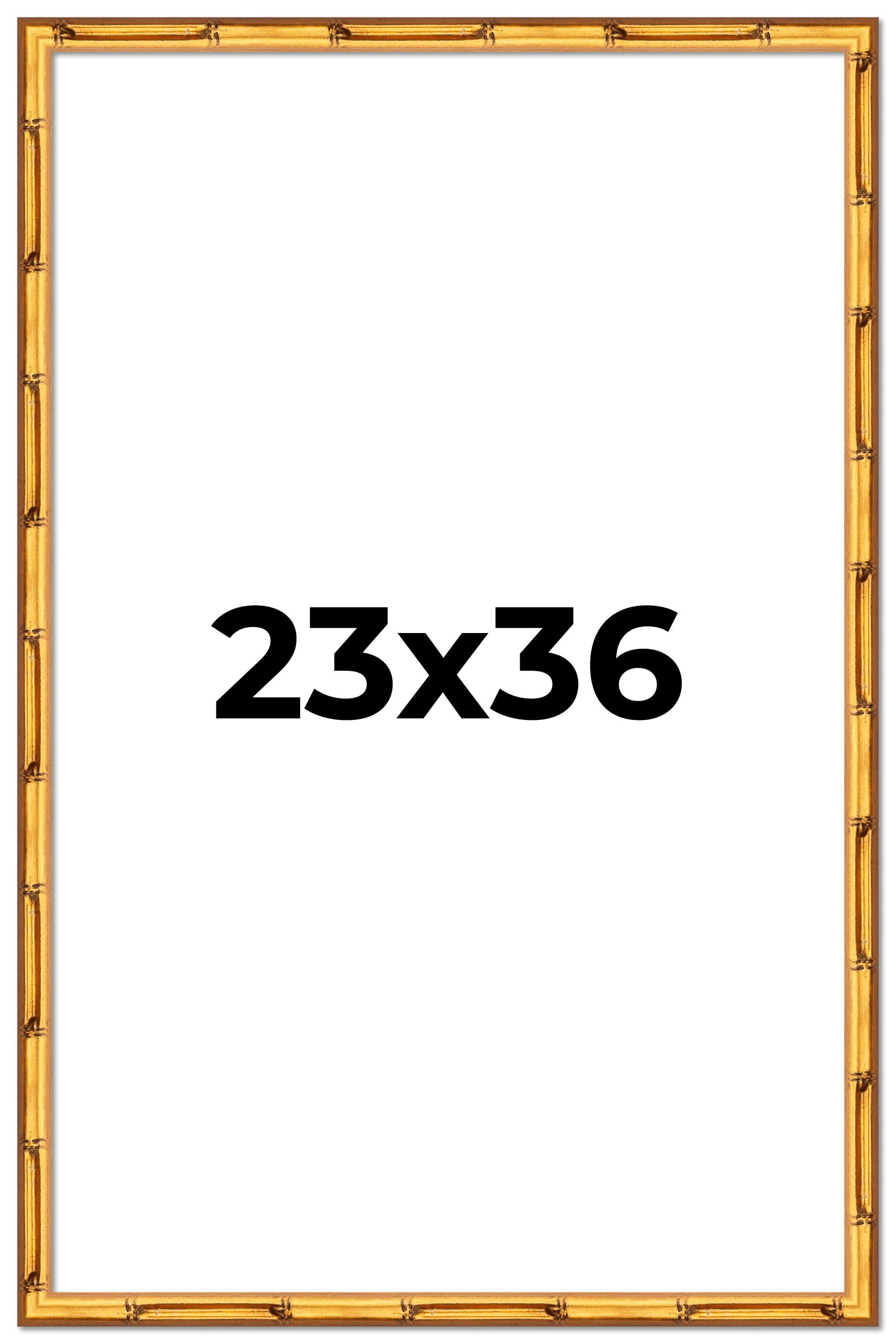 23x36 Frame Gold Bamboo Picture Frame - Complete Modern Photo Frame ...
