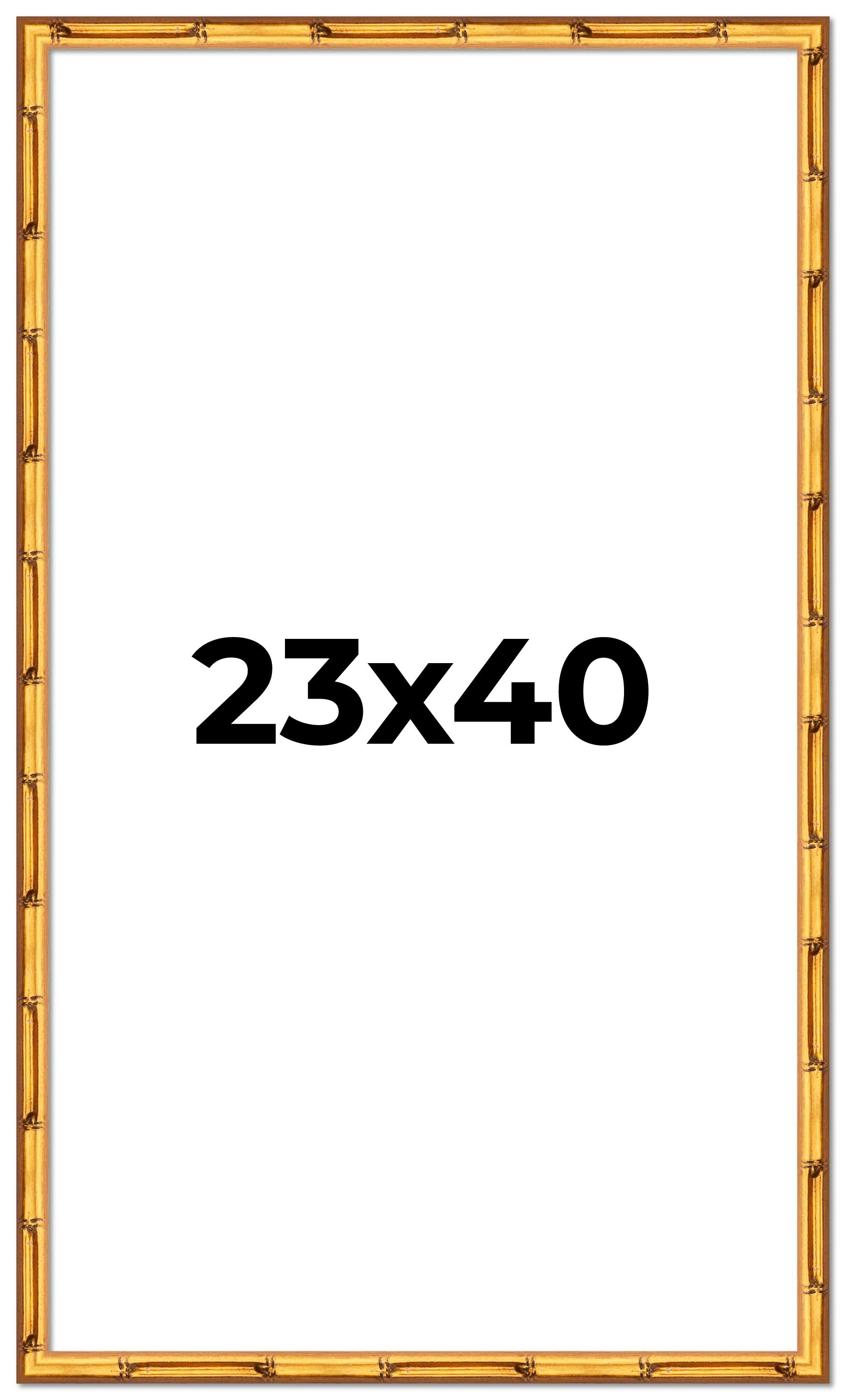 23x40 Frame Gold Bamboo Solid Wood Picture Frame | 1 Inch Moulding ...