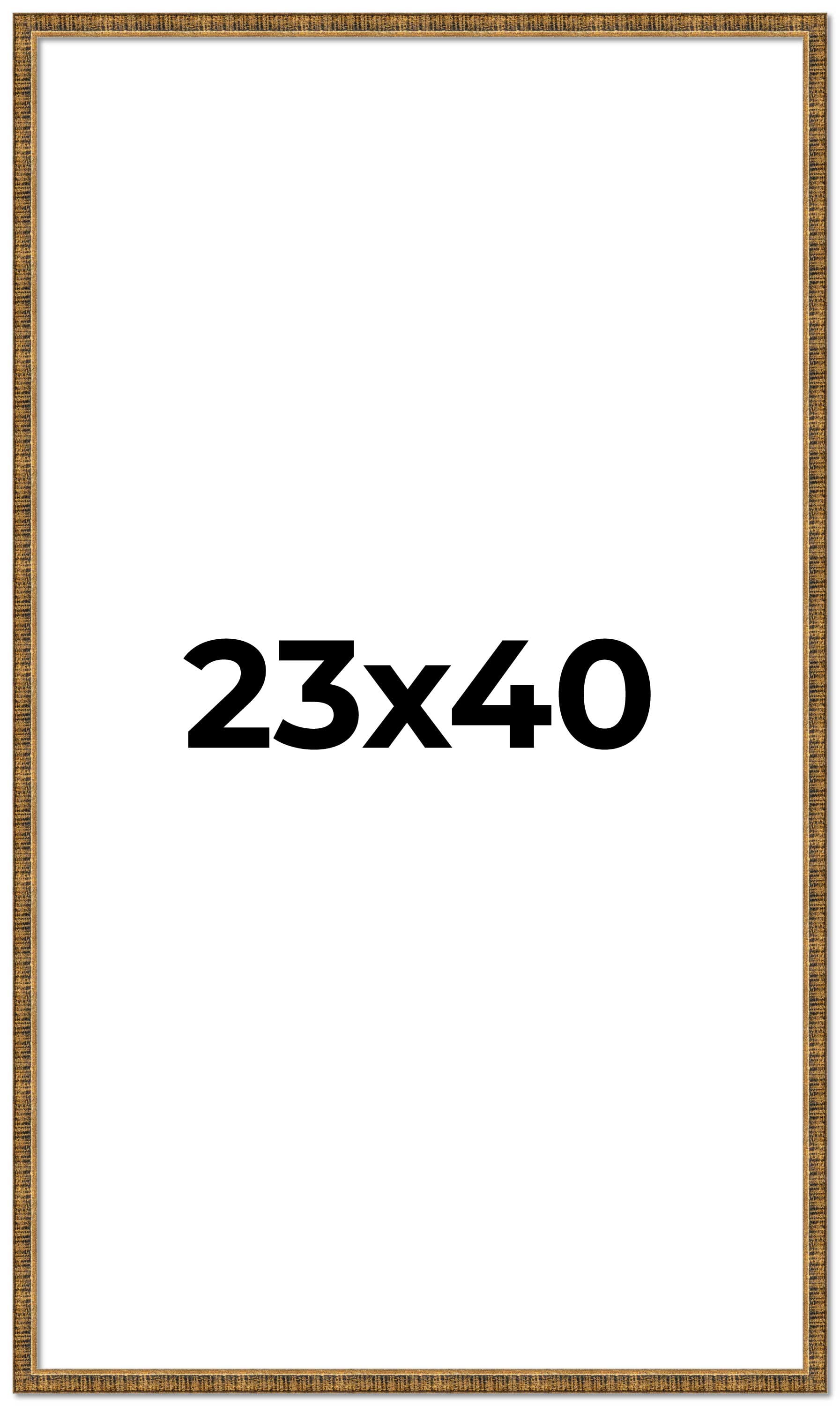 23x40 Frame Gold Kingsley Distressed Solid Wood Picture Frame Width 0. ...