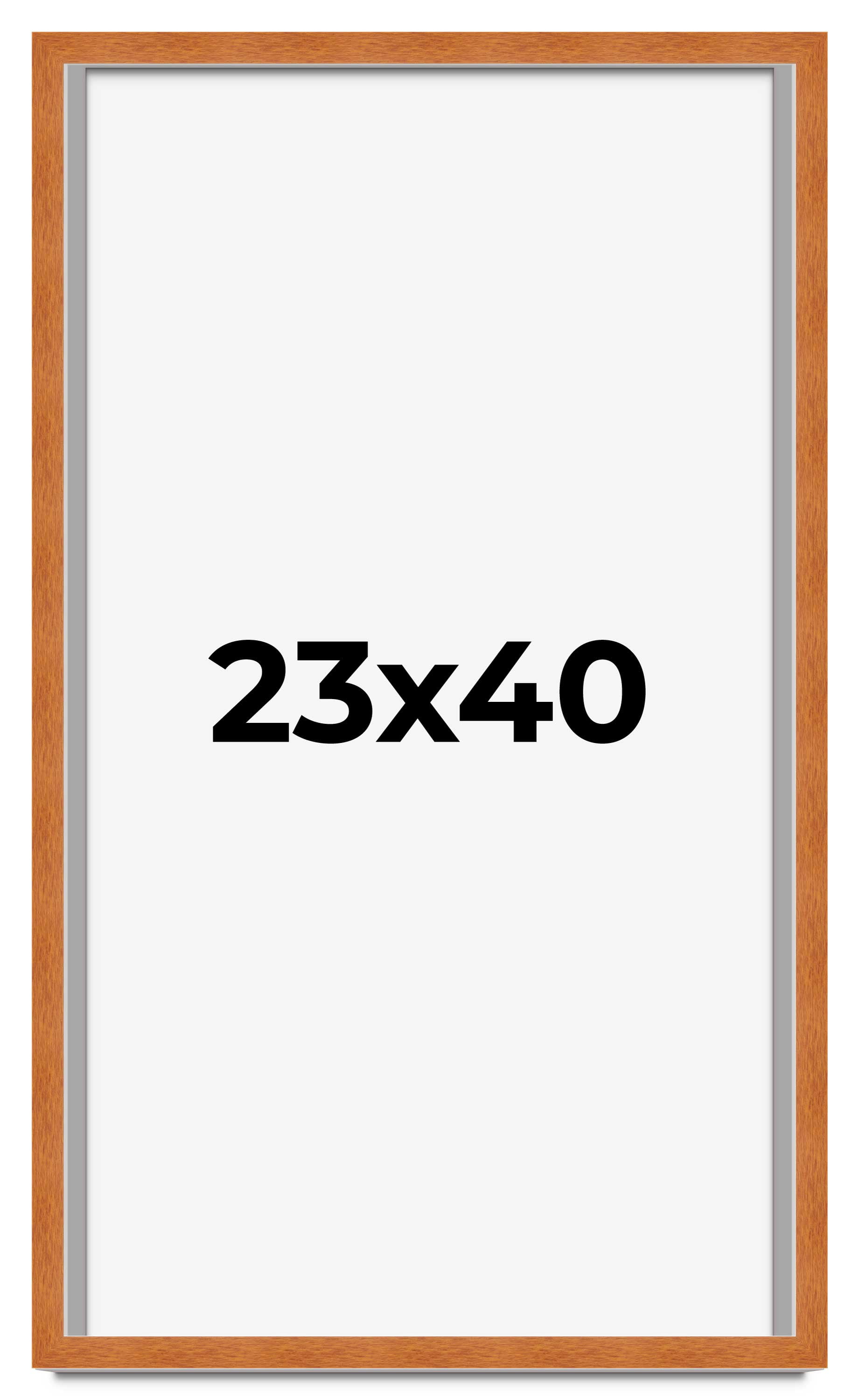 23x40 Shadow Box Frame Brown | 0.875 Inches Deep Real Wood Contemporary ...