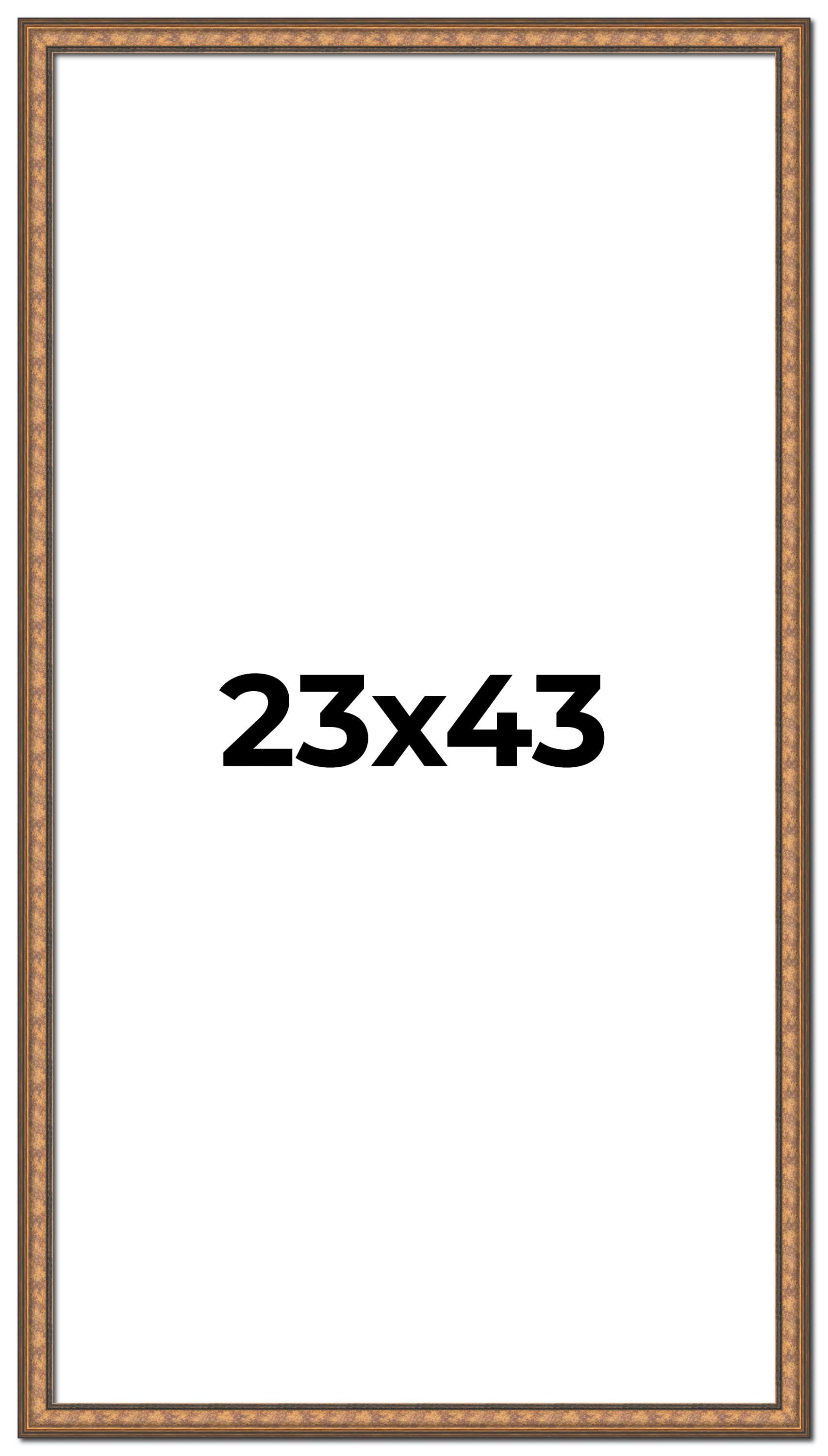 23x43 Frame Gold Real Wood Picture Frame Width 1.25 inches | Interior ...