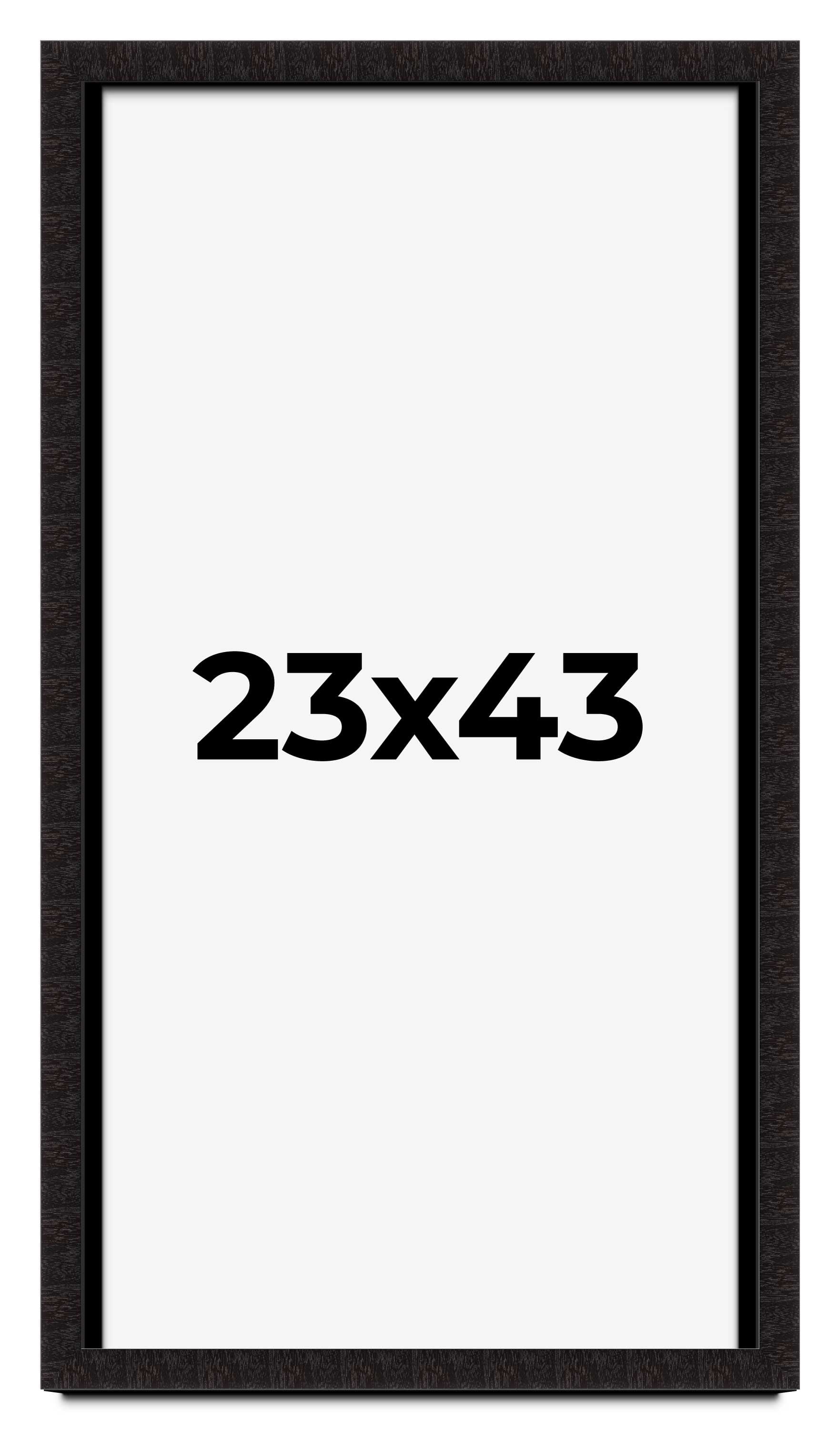23x43 Shadow Box Black Solid Wood Display Picture Frame | 1 Inch Rabbet ...