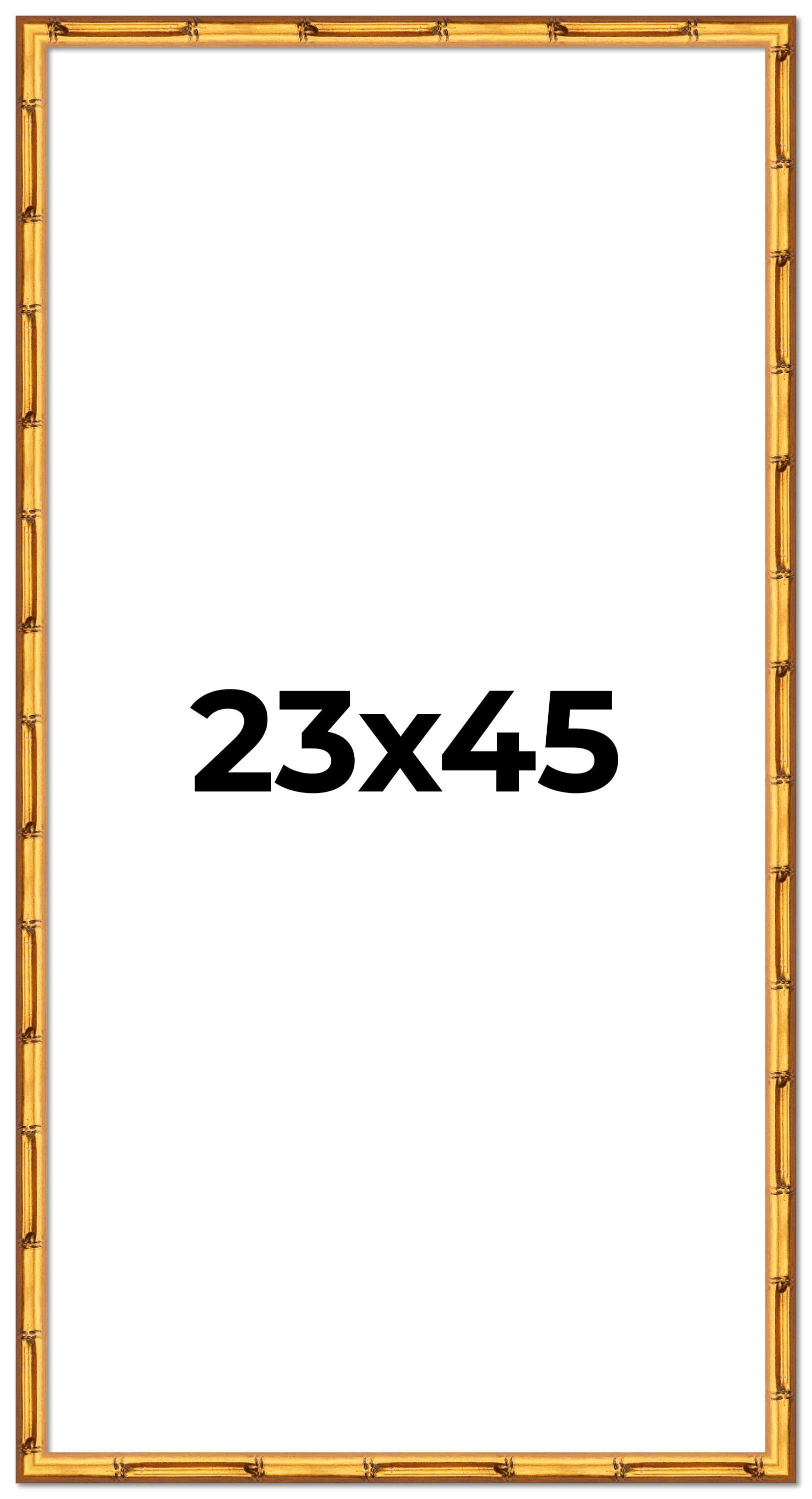 23x45 Frame Gold Bamboo Solid Wood Picture Frame | 1 Inch Moulding ...