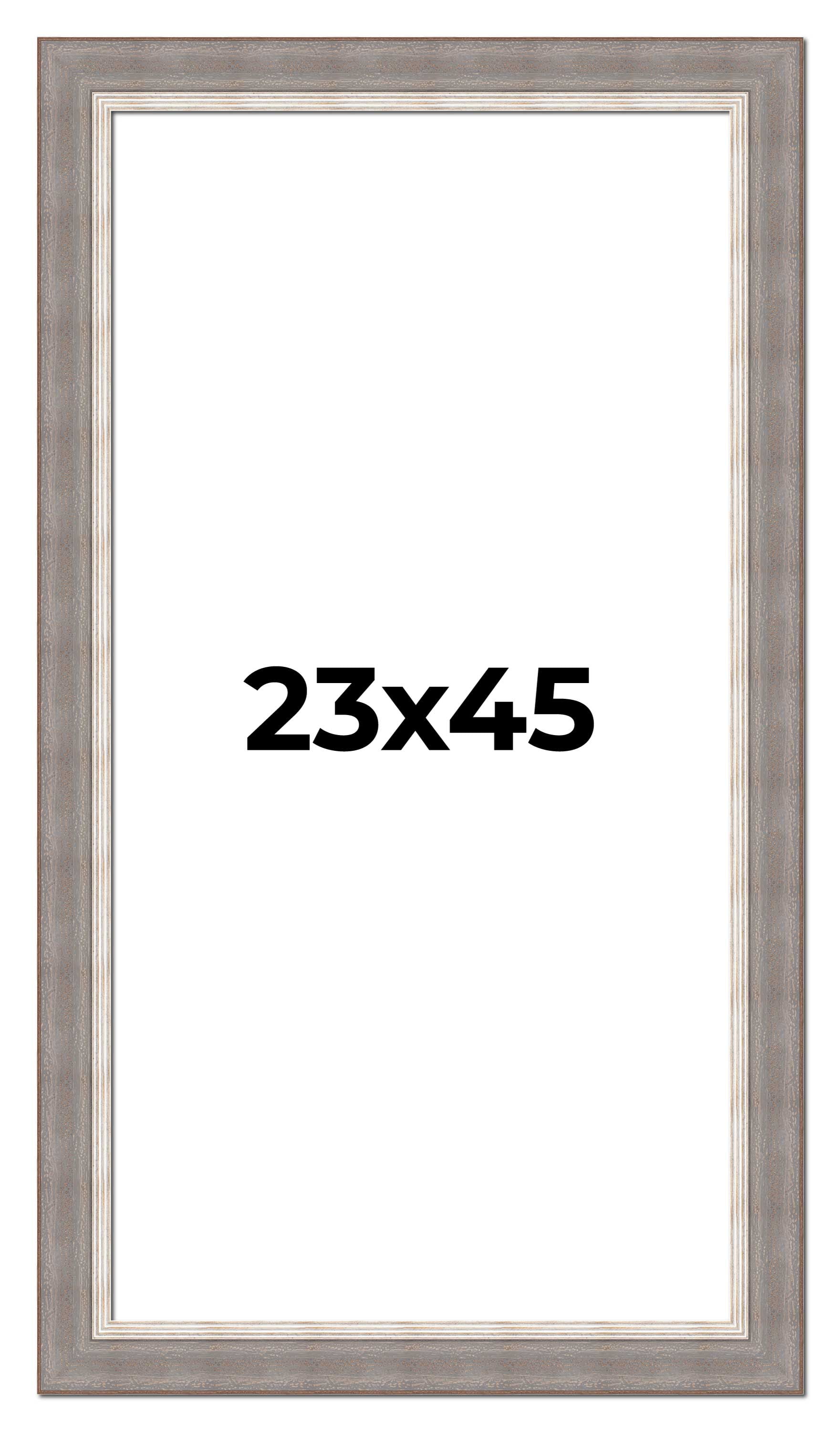 23x45 Frame Grey Real Wood Picture Frame Width 2.75 Inches | Interior ...