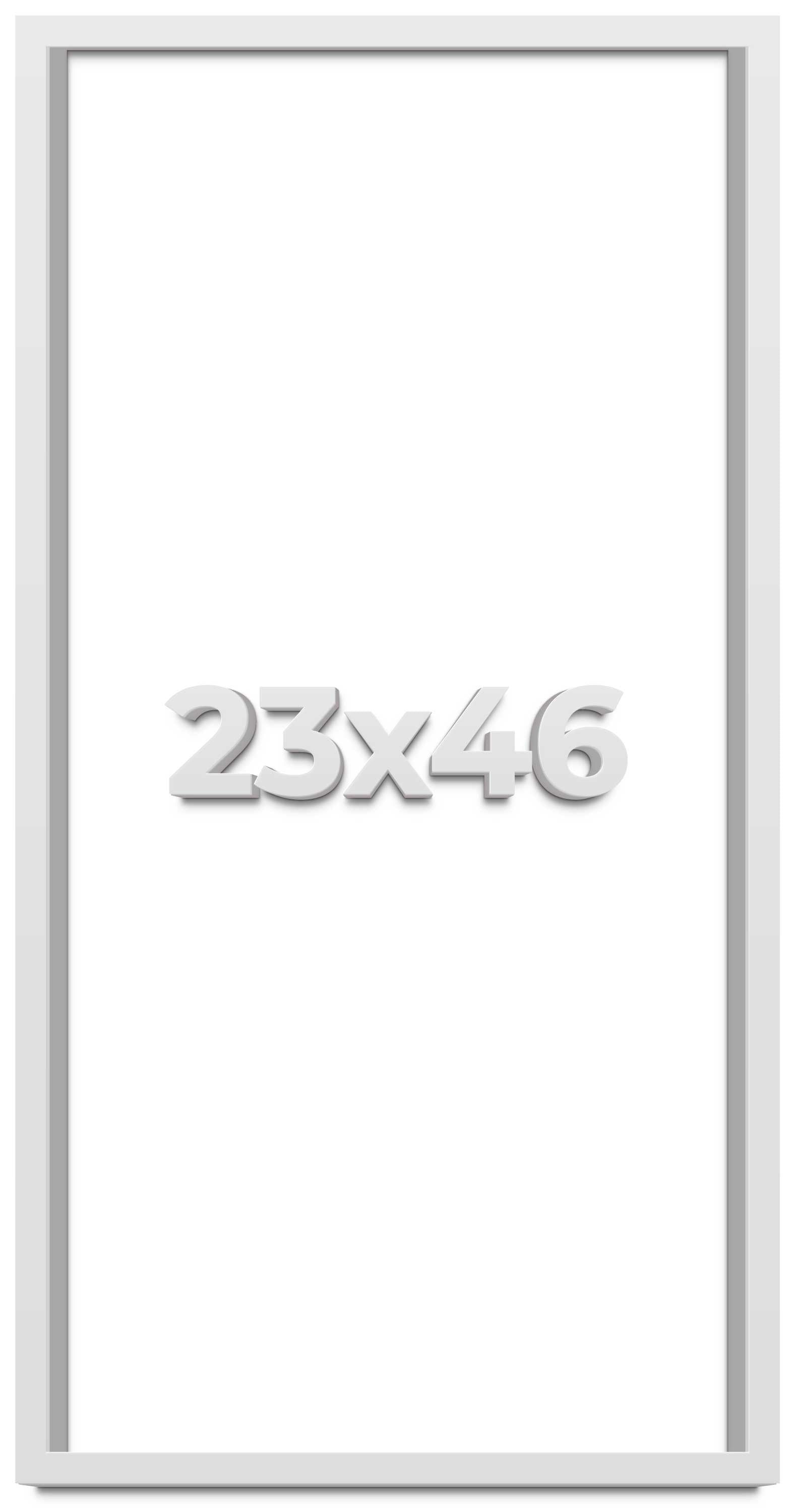 23x46 Shadow Box High Gloss White Display Frame | 1.625 Inches Deep | 1 ...