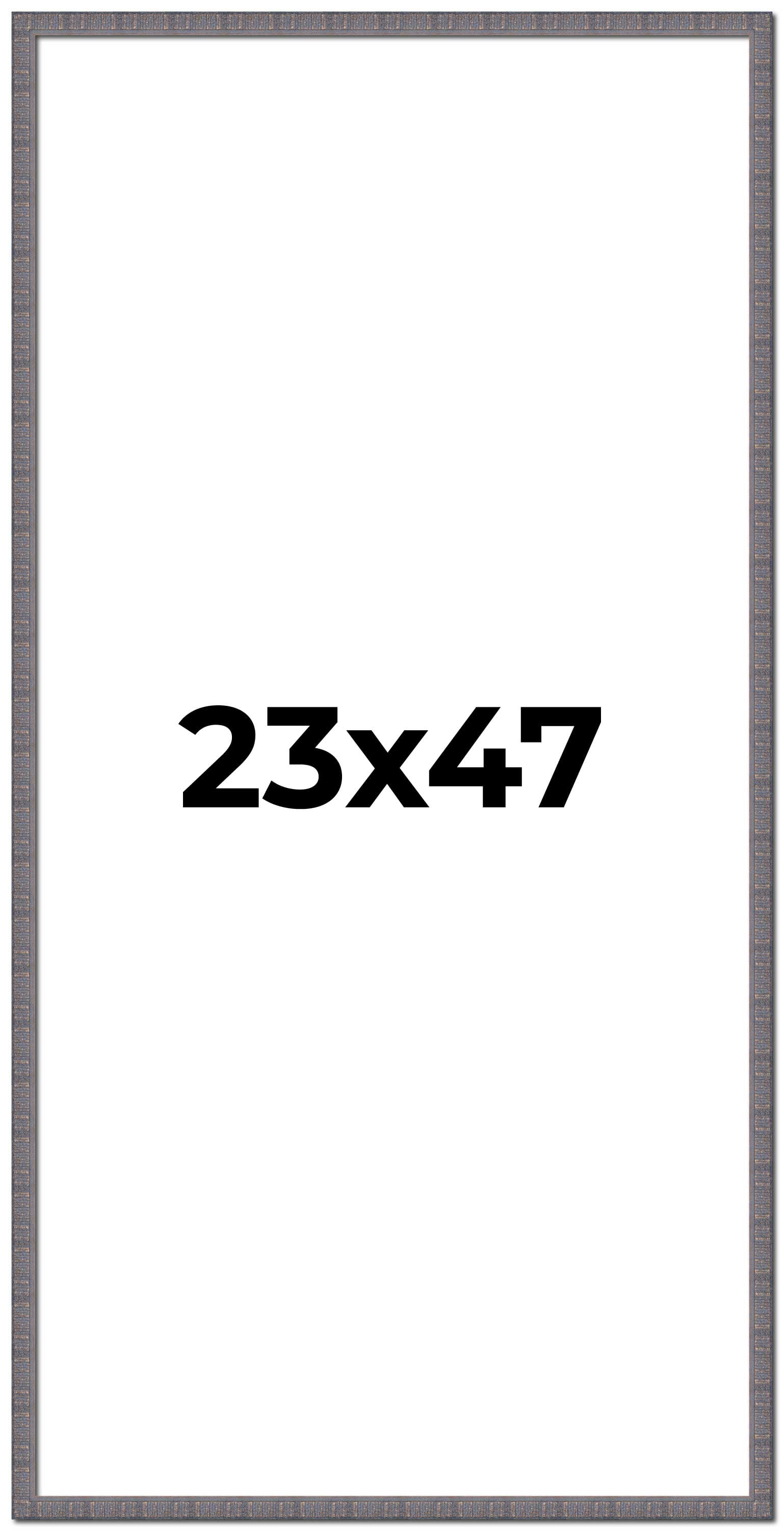 23x47 Frame Slate Blue Distressed Rustic Solid Wood Picture Frame | 0. ...