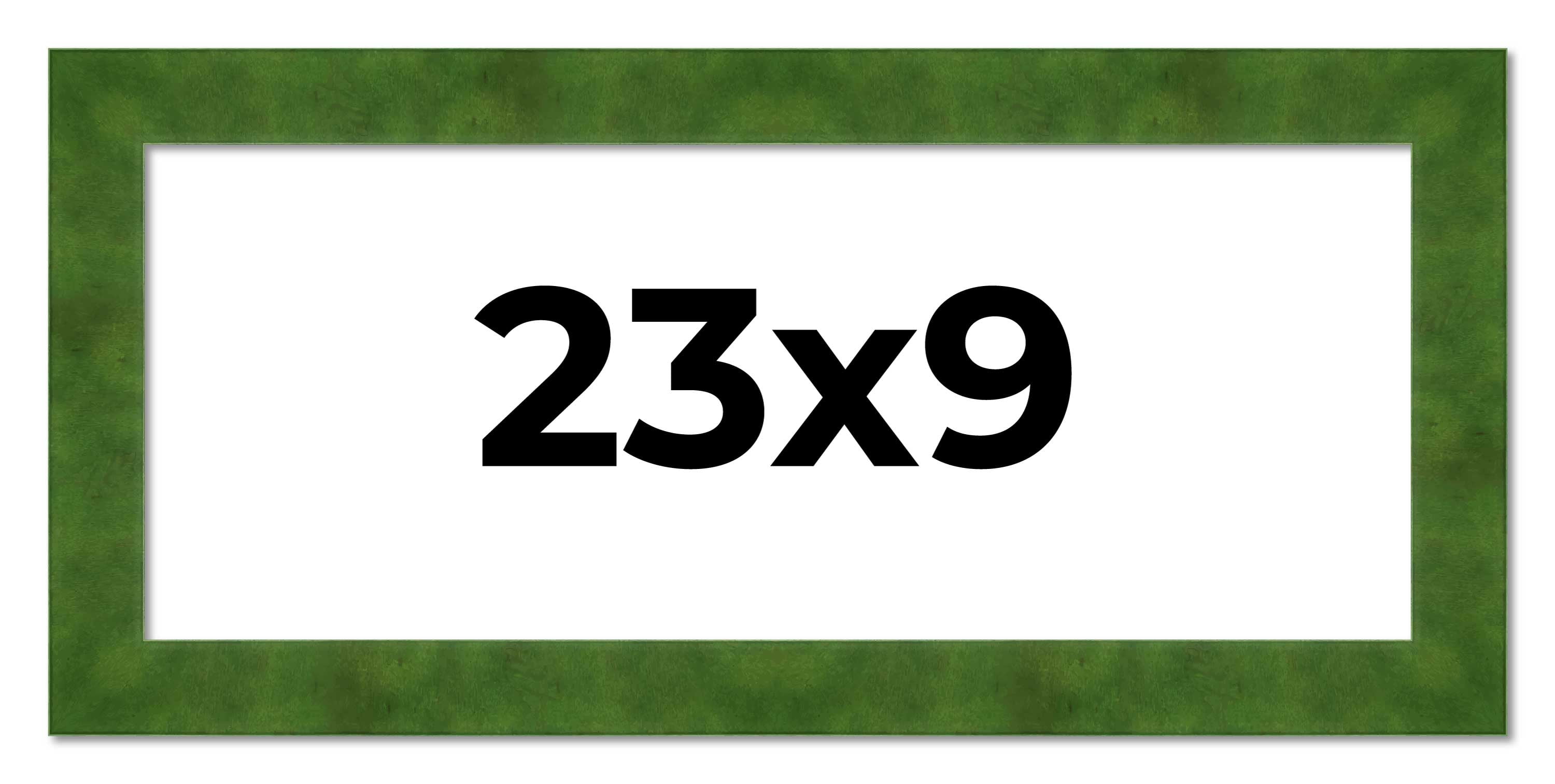 23x9 Frame Green Burl Solid Wood Picture Frame | 1.75 Inches Moulding ...