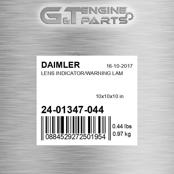 24-01347-044 LENS INDICATOR/WARNING LAM fits DAIMLER (New OEM ...