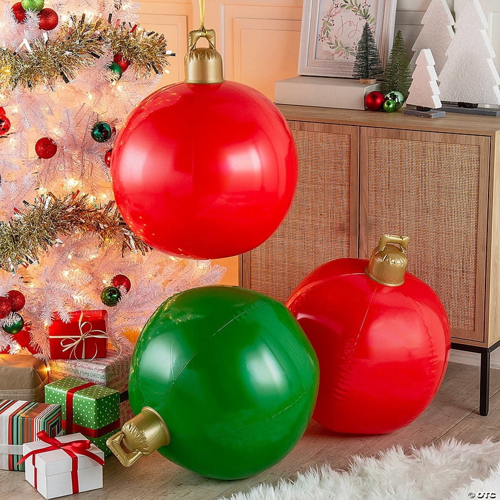24 1/2" Bulk 18 Pieces Large Inflatable Hanging Ball-Shaped Ornaments ...