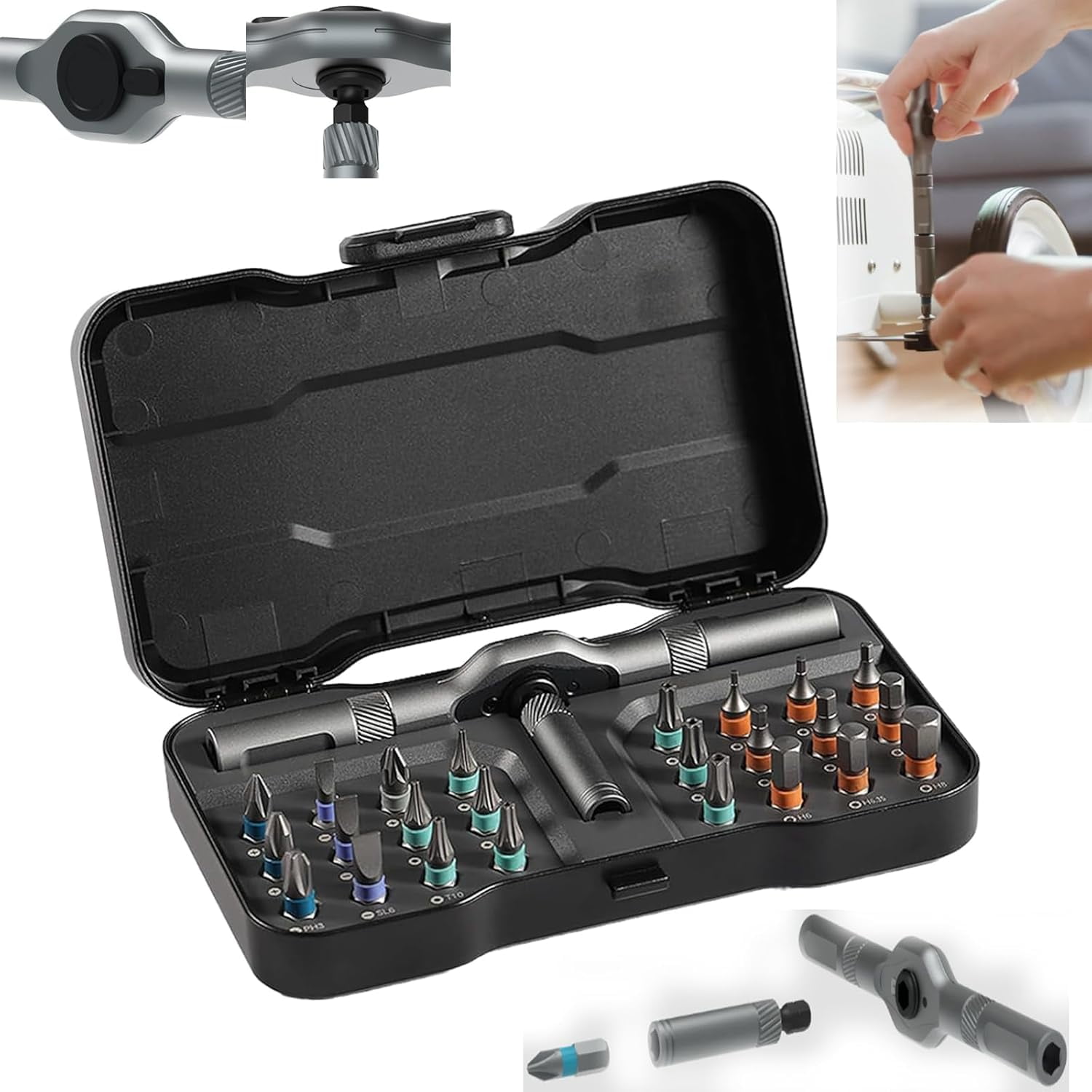 24 in 1 DIY Screwdriver Set, Cgc Tools 24 in 1 Screwdriver, DIY ...