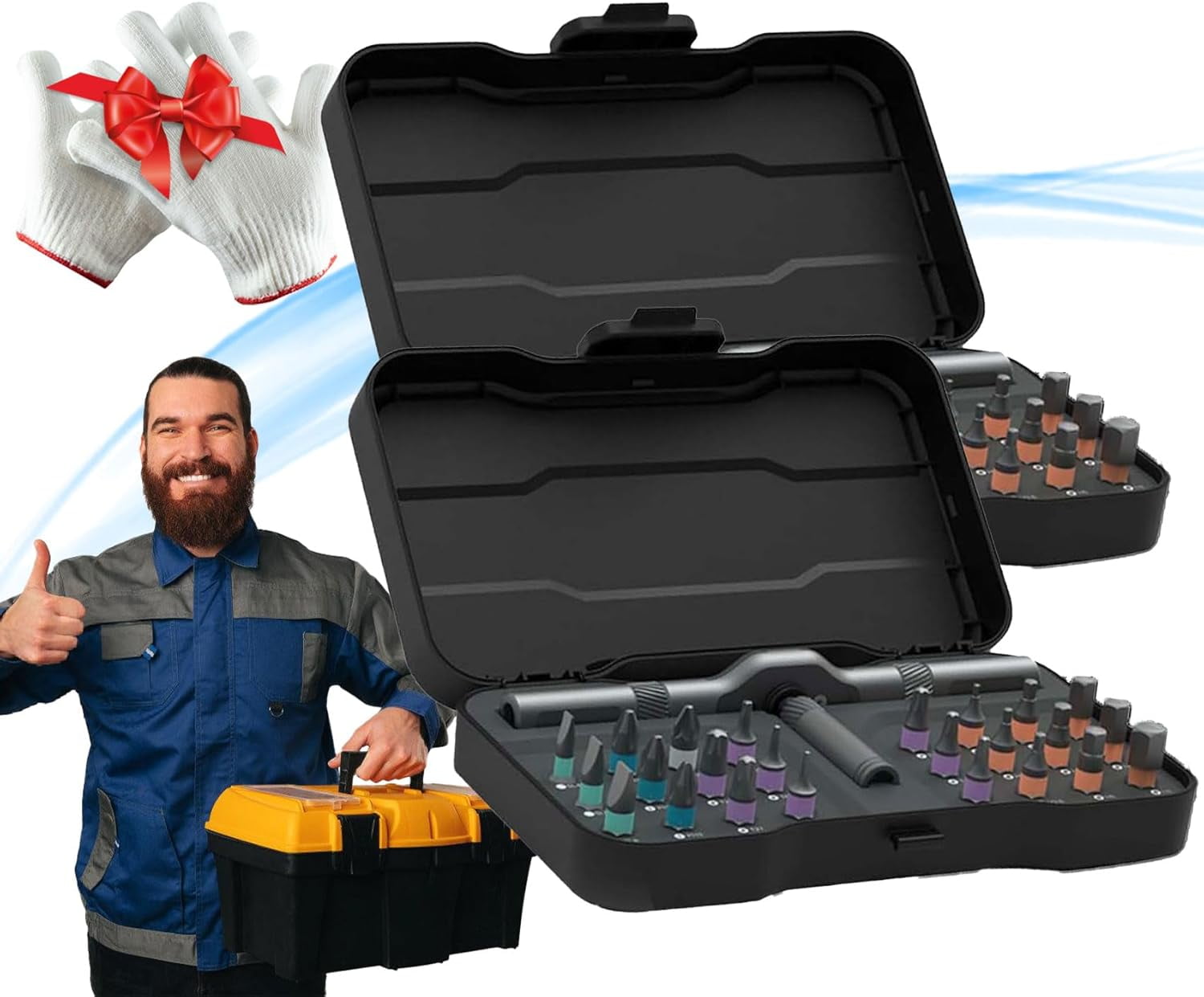 24 in 1 DlY Screwdriver Set, 24 In 1 Multi Bit Magnetic Screwdriver Set ...