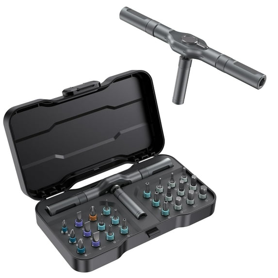 24 in 1 Magnetic Screwdriver Set, DIY Ratchet Mini Removable Self ...