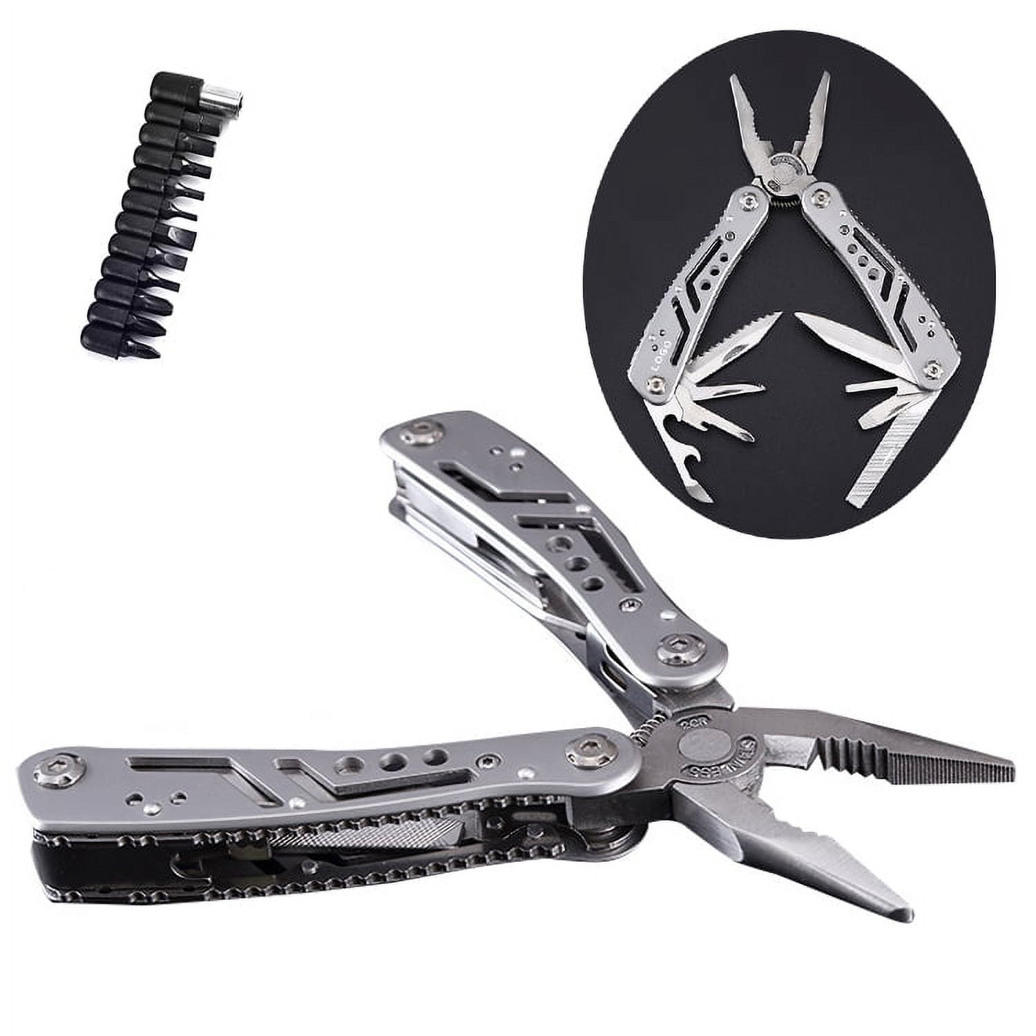 24 in 1 Multitool, Stainless Steel Multi Tools, Mini Multi Pliers with ...