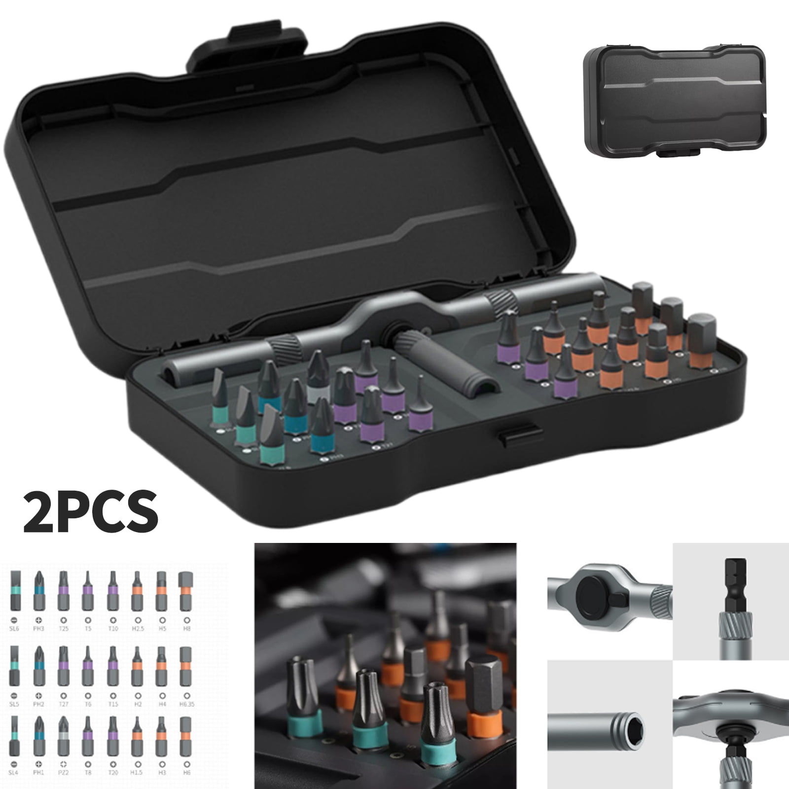 24 in 1 Ratchet Screwdriver Set, Magnetic Screwdriver Kit, DIY Repair ...