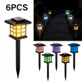 6 Pack Solar Outdoor Lights, IP44 Rated Street Lamps, LED Landscape ...
