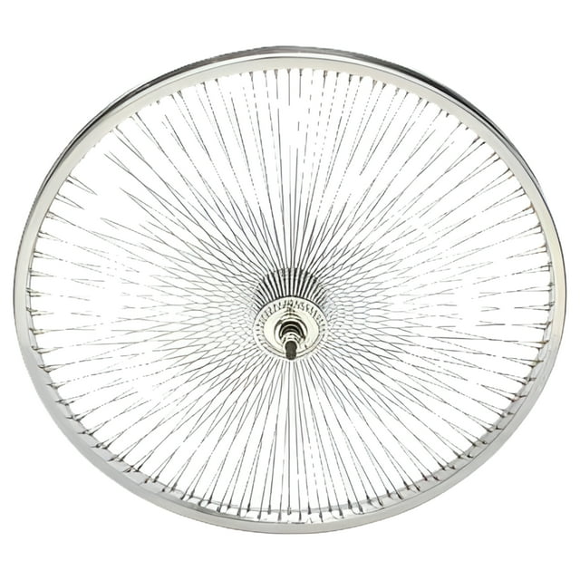 24" 144 Spoke Chrome Front Wheel 14G Rim for Lowrider, Chopper, and ...