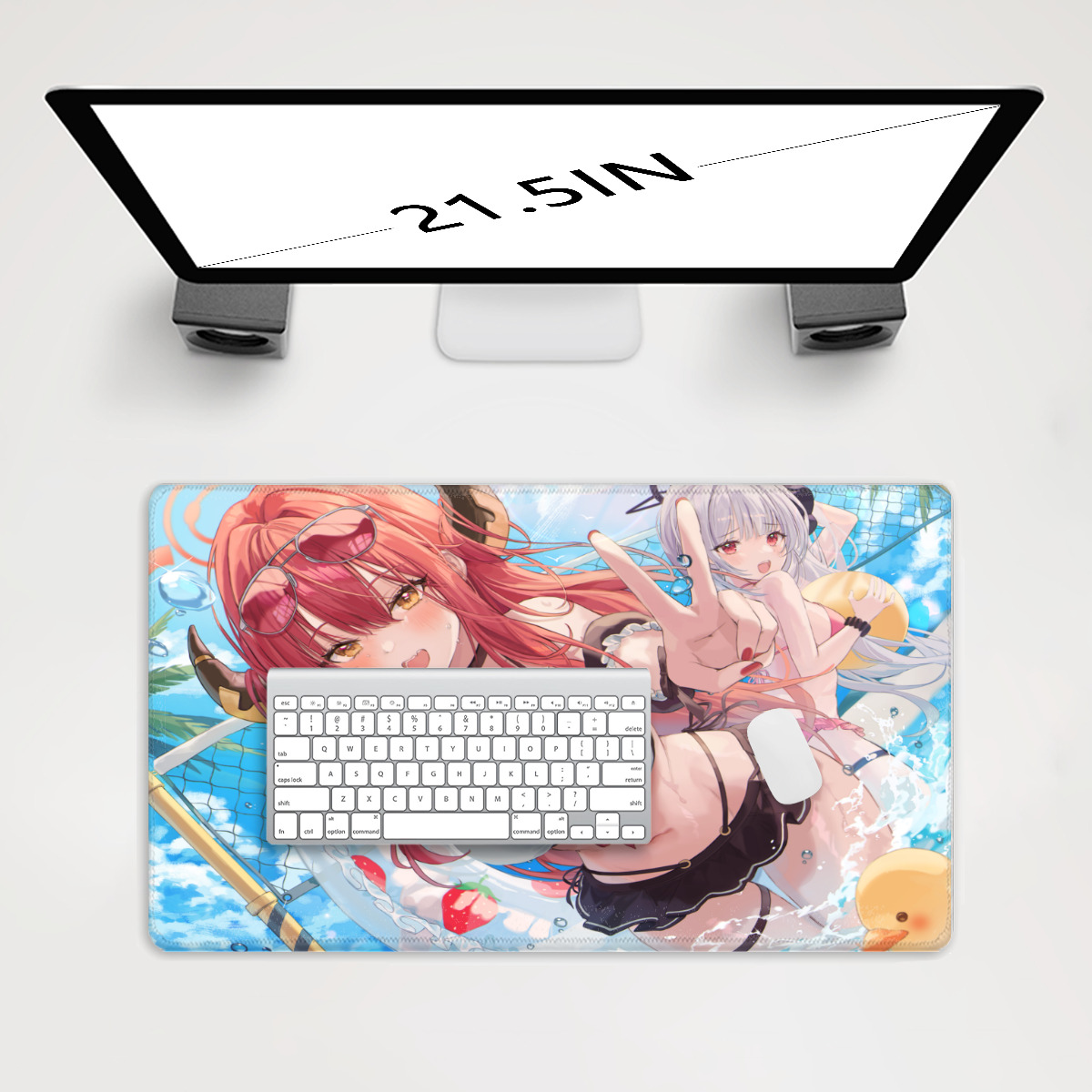 24*14in Genshin Impact Comfortable Mouse Pad Gaming Mouse Mat Cute with ...