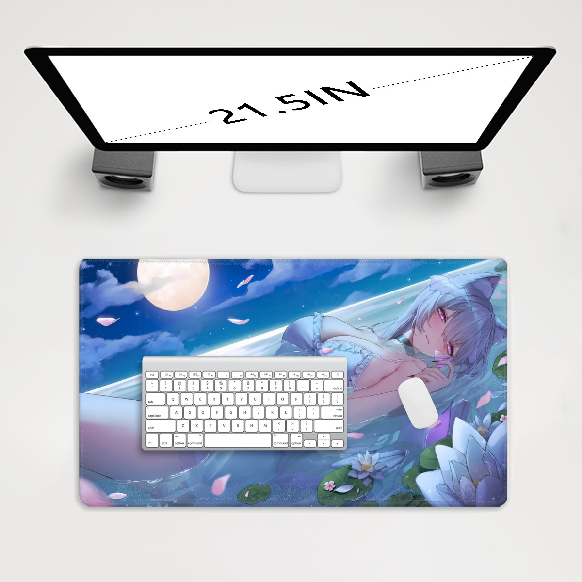 24*14in Genshin Impact Comfortable Mouse Pad Gaming Mouse Mat Cute with ...