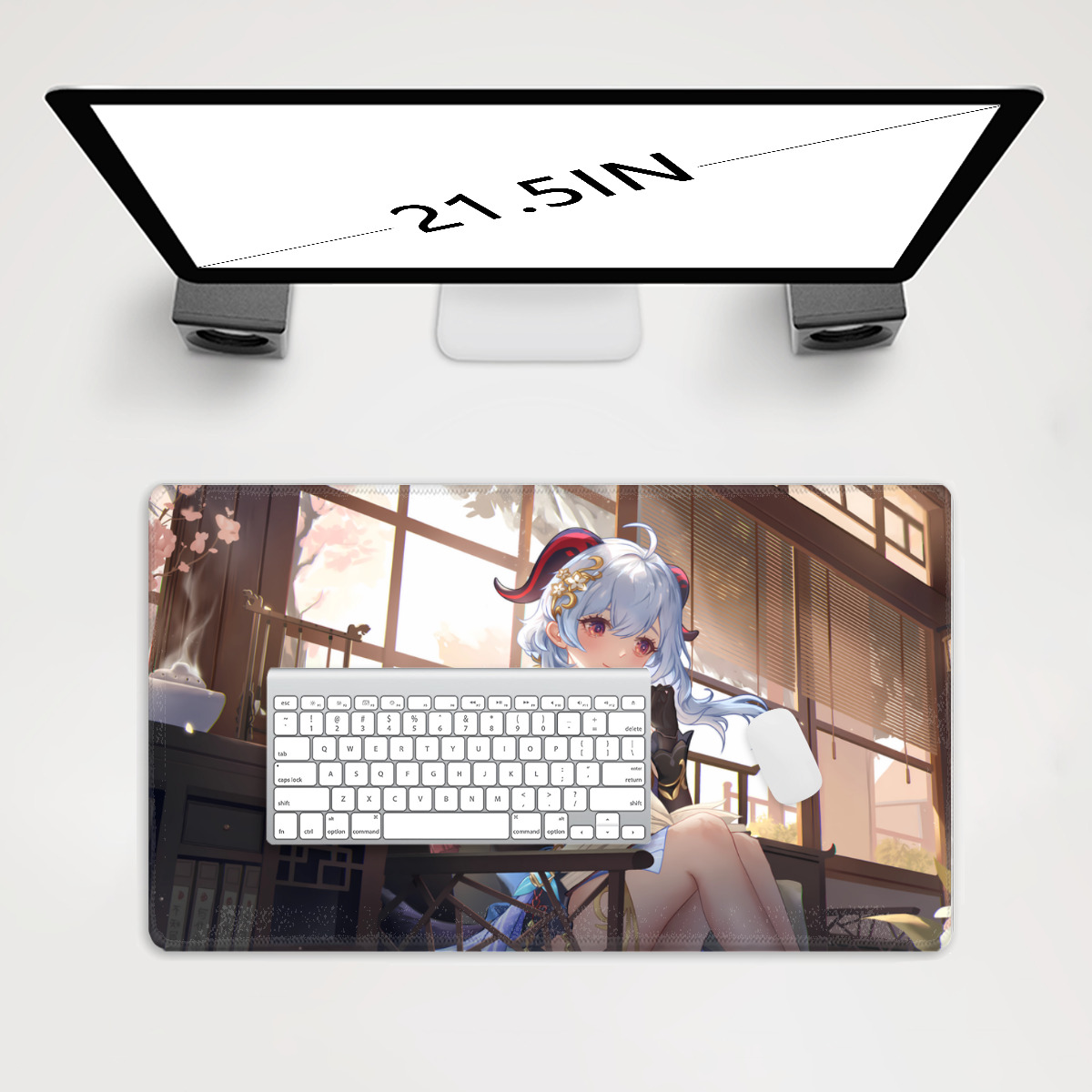24*14in Genshin Impact Comfortable Mouse Pad Gaming Mouse Mat Cute with ...