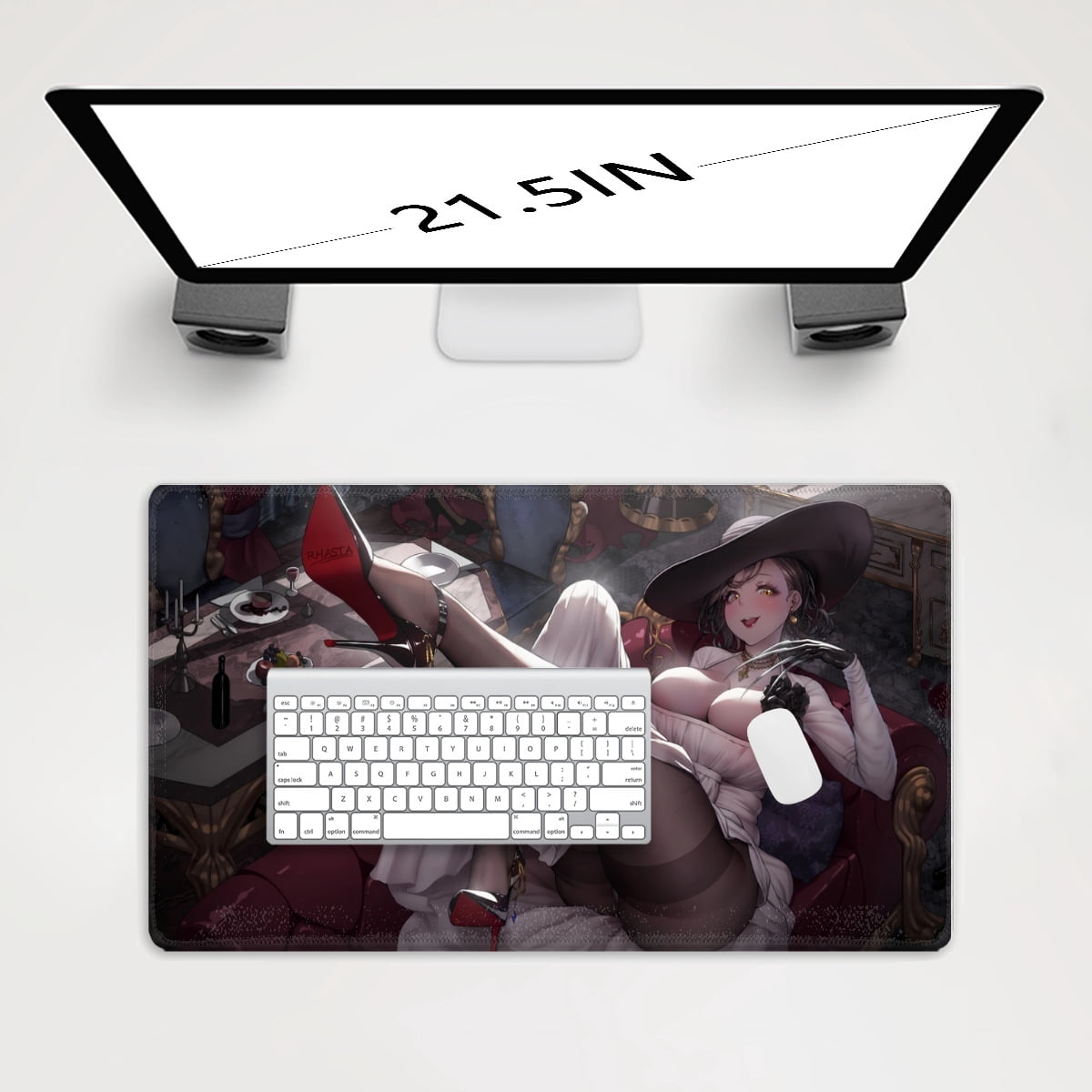 24*14in Genshin Impact Comfortable Mouse Pad Gaming Mouse Mat Cute with ...