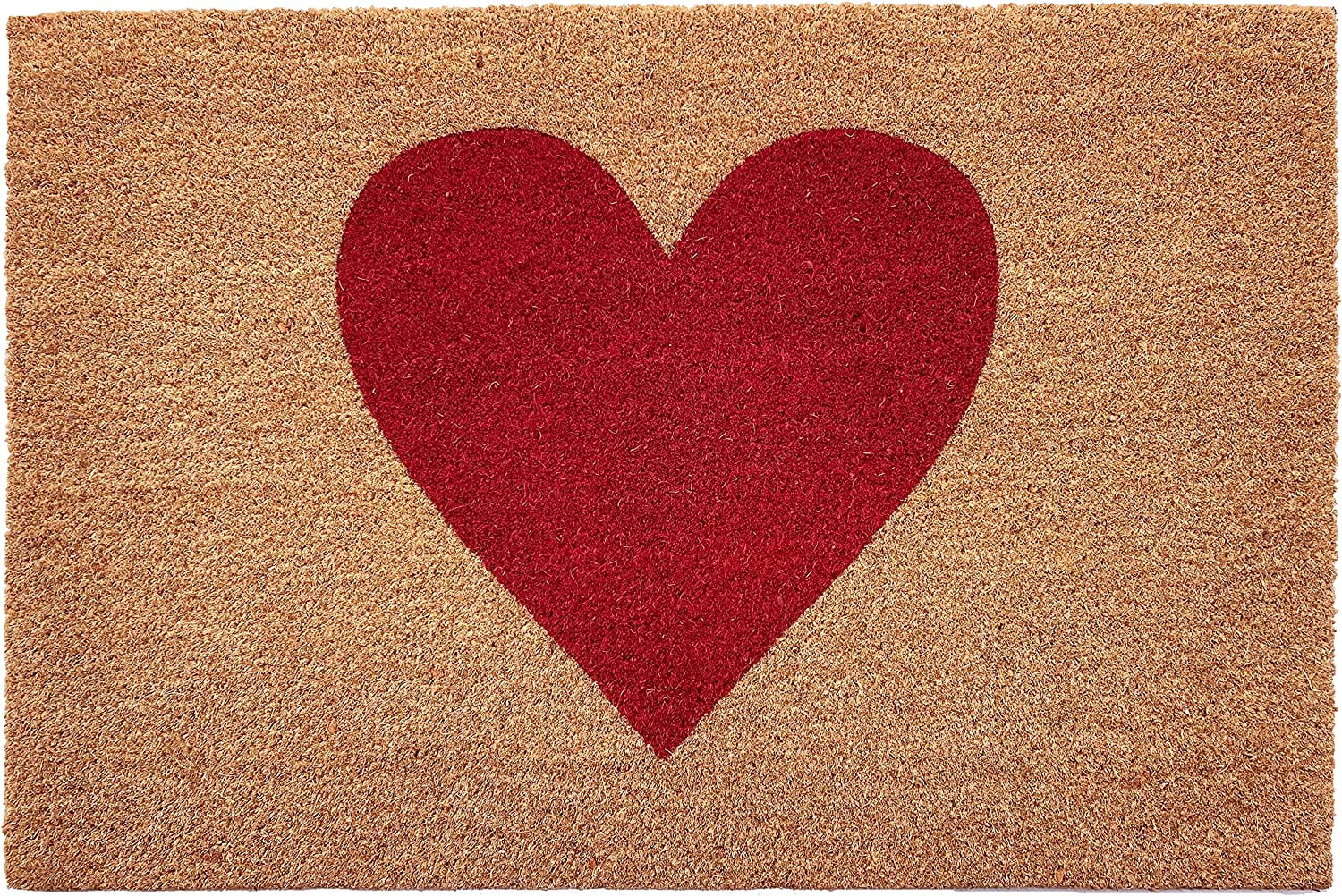 24*16inches Heart Doormat (Red, ) Mat for Kitchen Entryway Bathroom ...