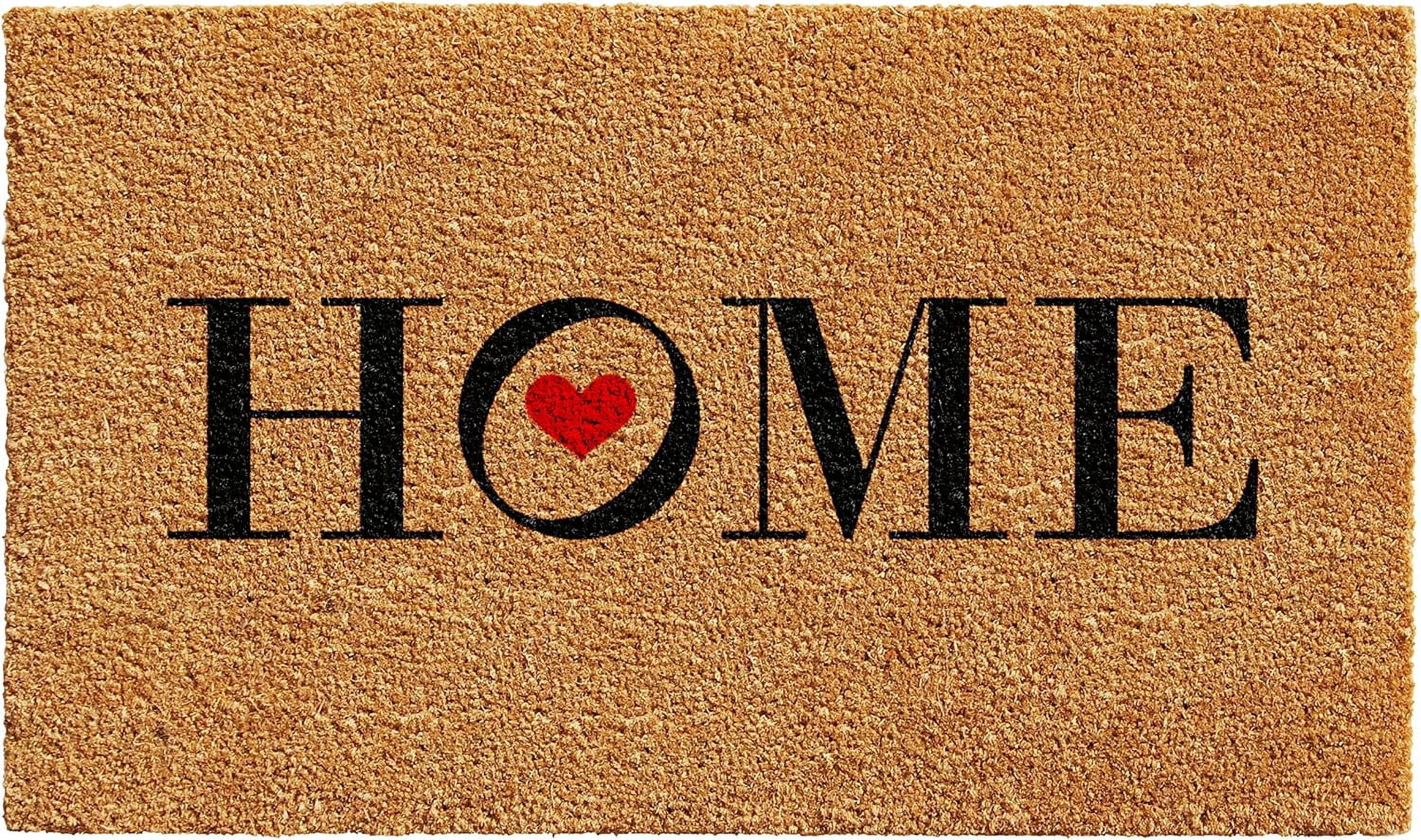 24*16inches Heart Home Doormat Mat for Kitchen Entryway Bathroom Living ...