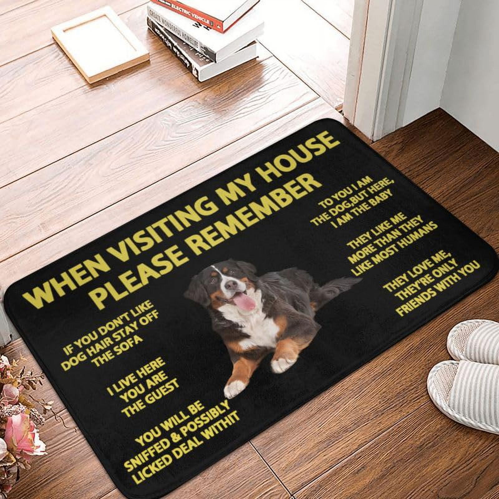 24*16inches When Visiting My House Please English Bulldog Doormat ...