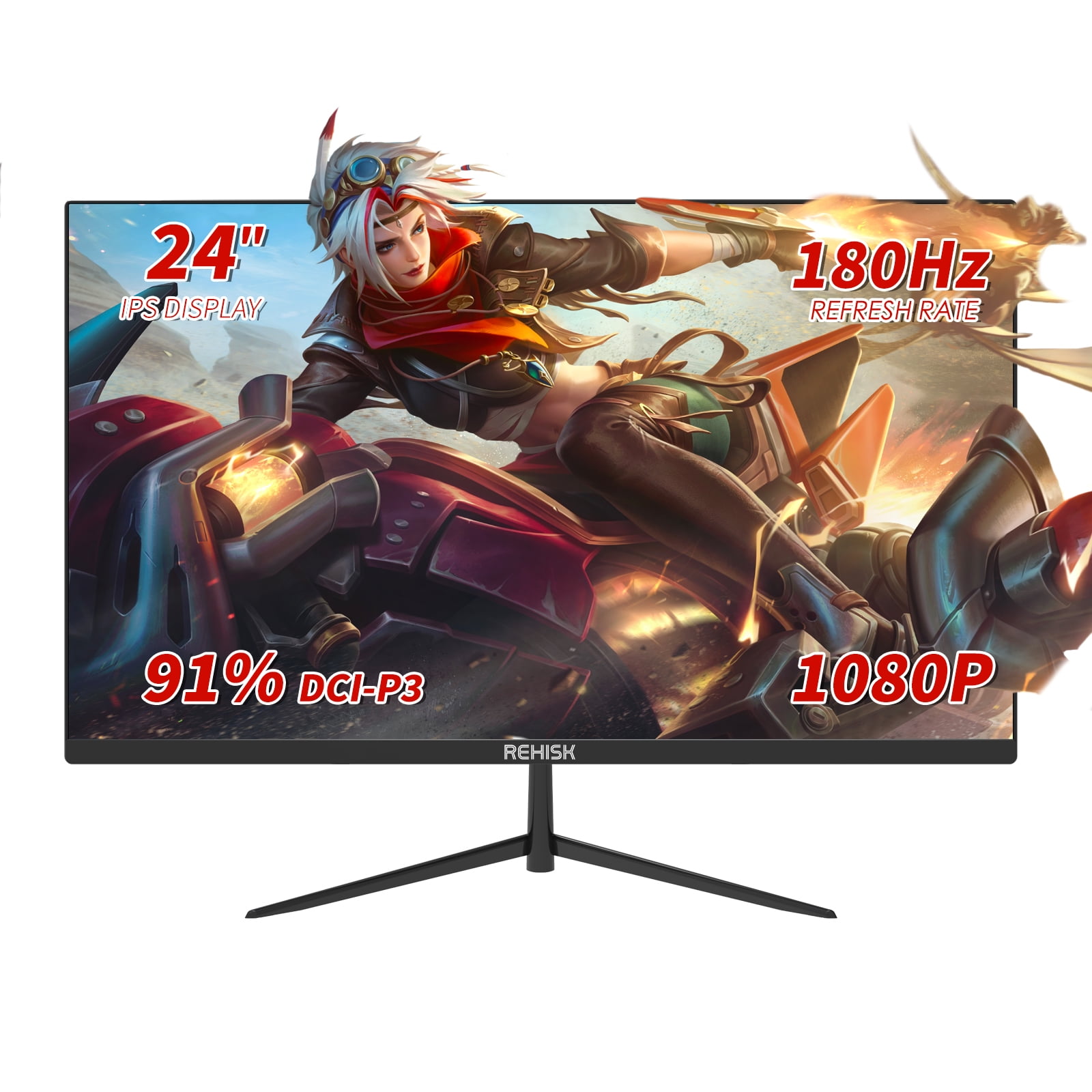 24" 180Hz computer monitor FHD 1080P fast 1ms response time FreeSync ...