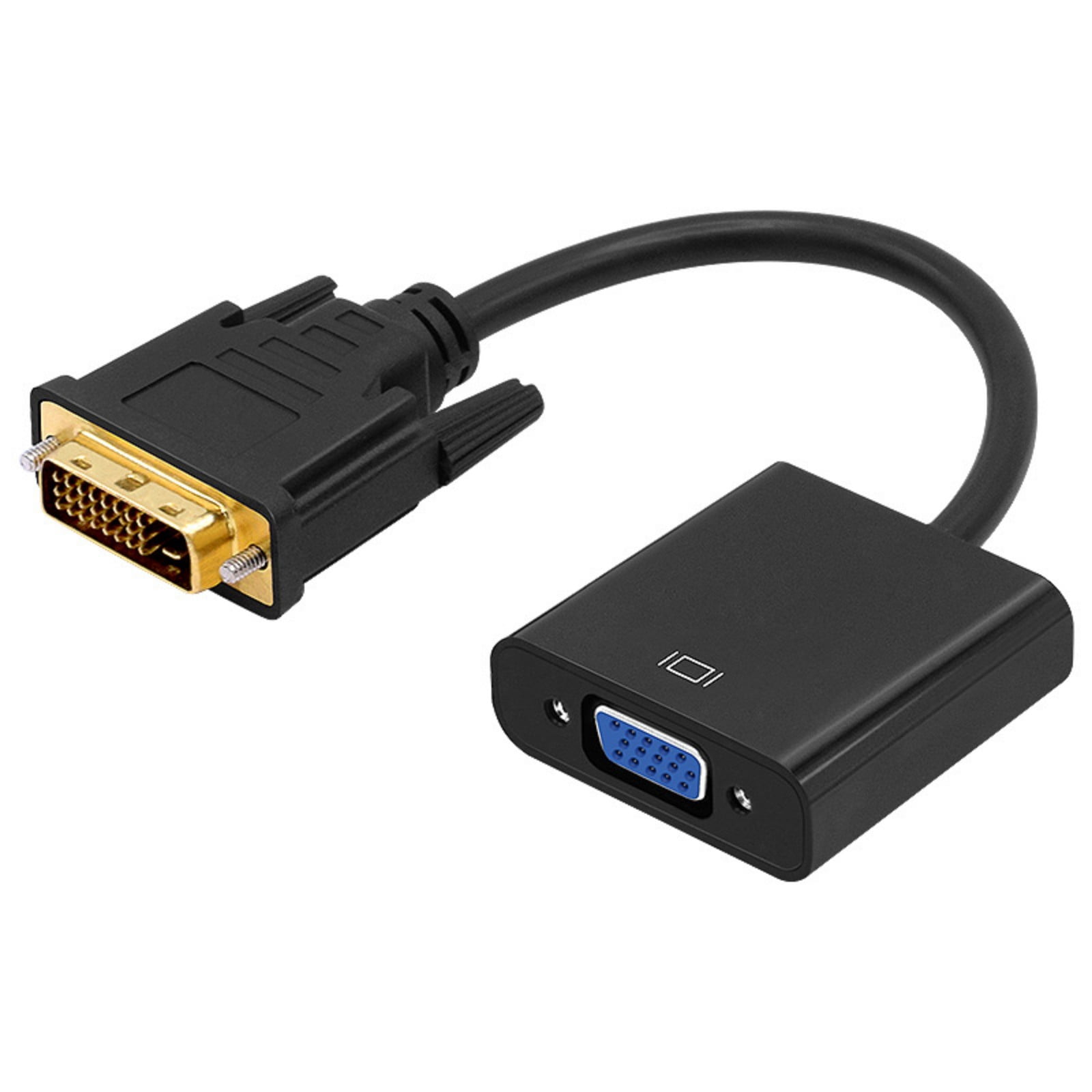 24+1Pin to VGA Adapter Cable Cord with Chip, 24+1 Pin to VGA Converter ...