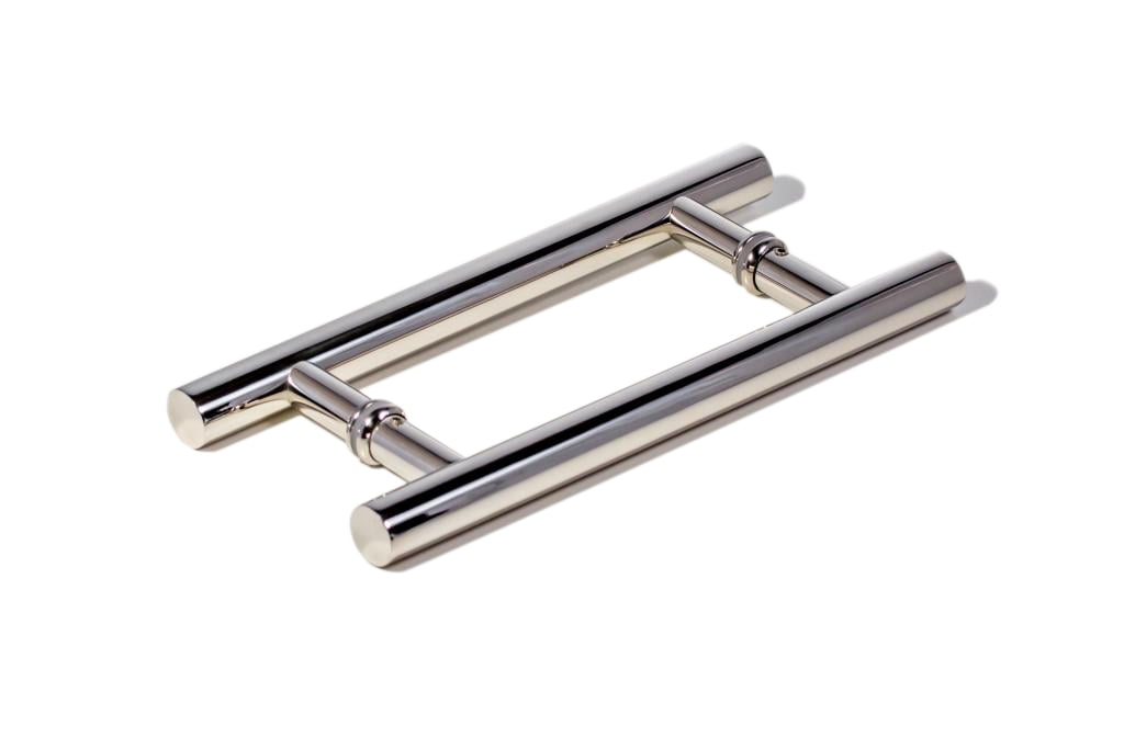 24" 2-Sided Stainless Steel Front Door Pull Push Handle Set in Mirror ...